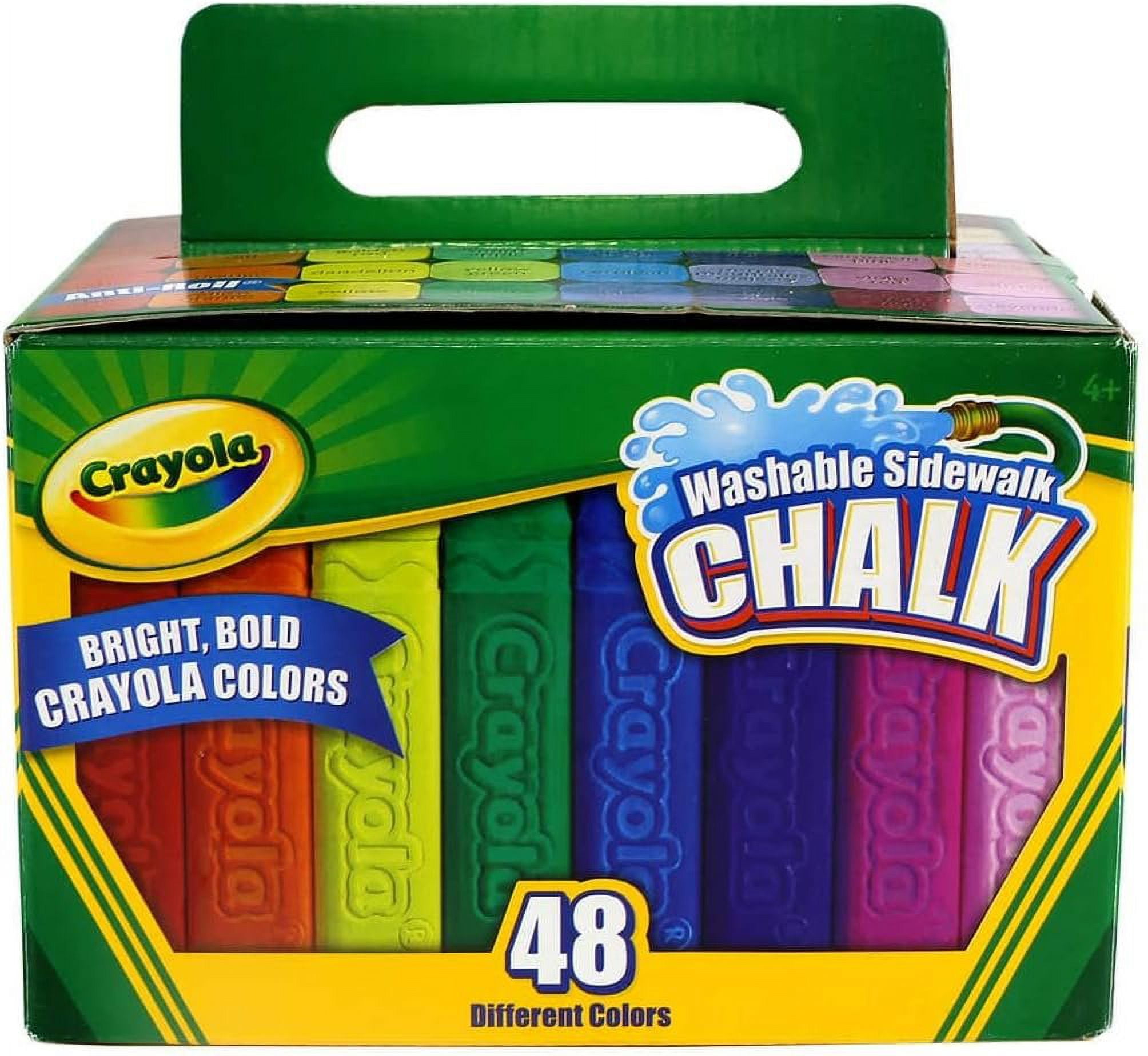 Crayola Washable Sidewalk Chalk, 12 Packs, 576 Total Chalk Sticks, Anti ...