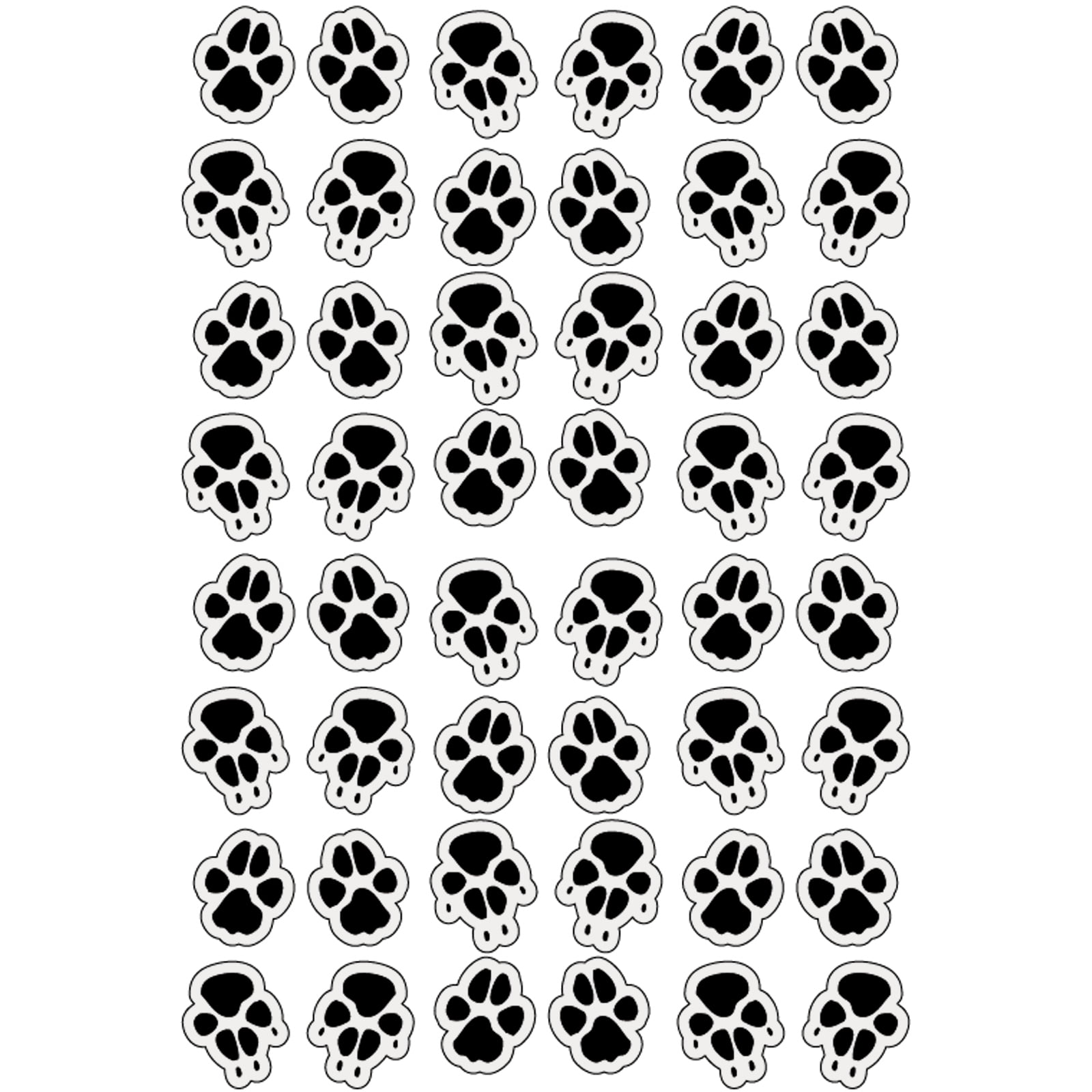 12 Packs: 48 ct. (576 total) Puffy Paw Stickers by Recollections ...