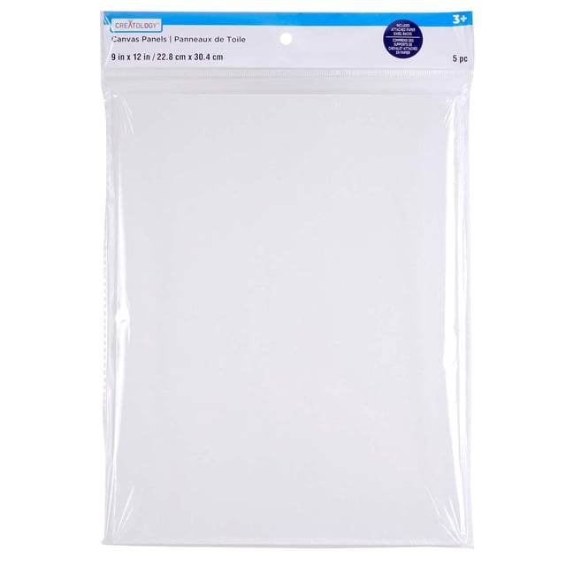 12 Packs: 5 ct. (60 total) 9" x 12" Canvas Panel by Creatology ...