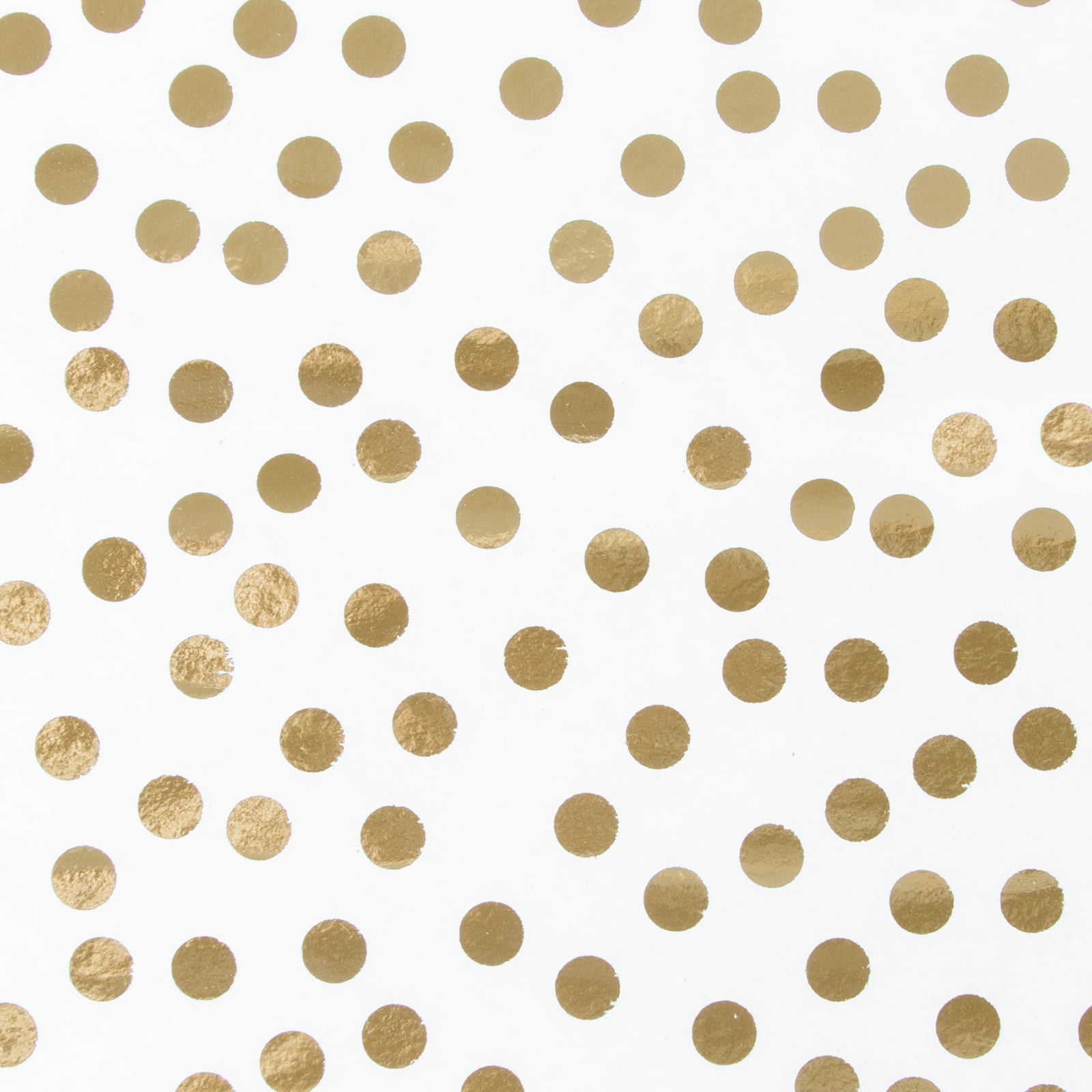 12 Packs: 5 ct. (60 total) White & Gold Dots Tissue Paper by Celebrate ...