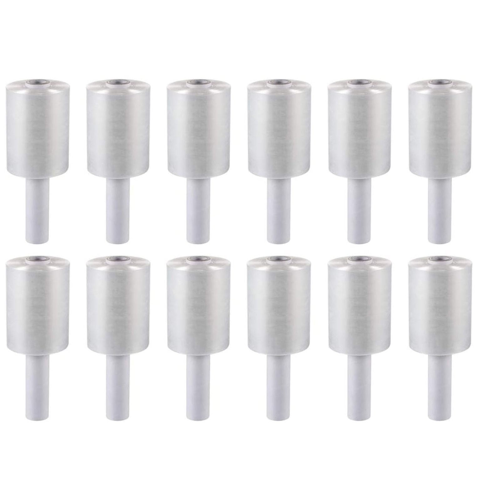 12 Packs of 5 inch x 1000 ft Stretch Wrap Film with Handle 70 Gauge ...