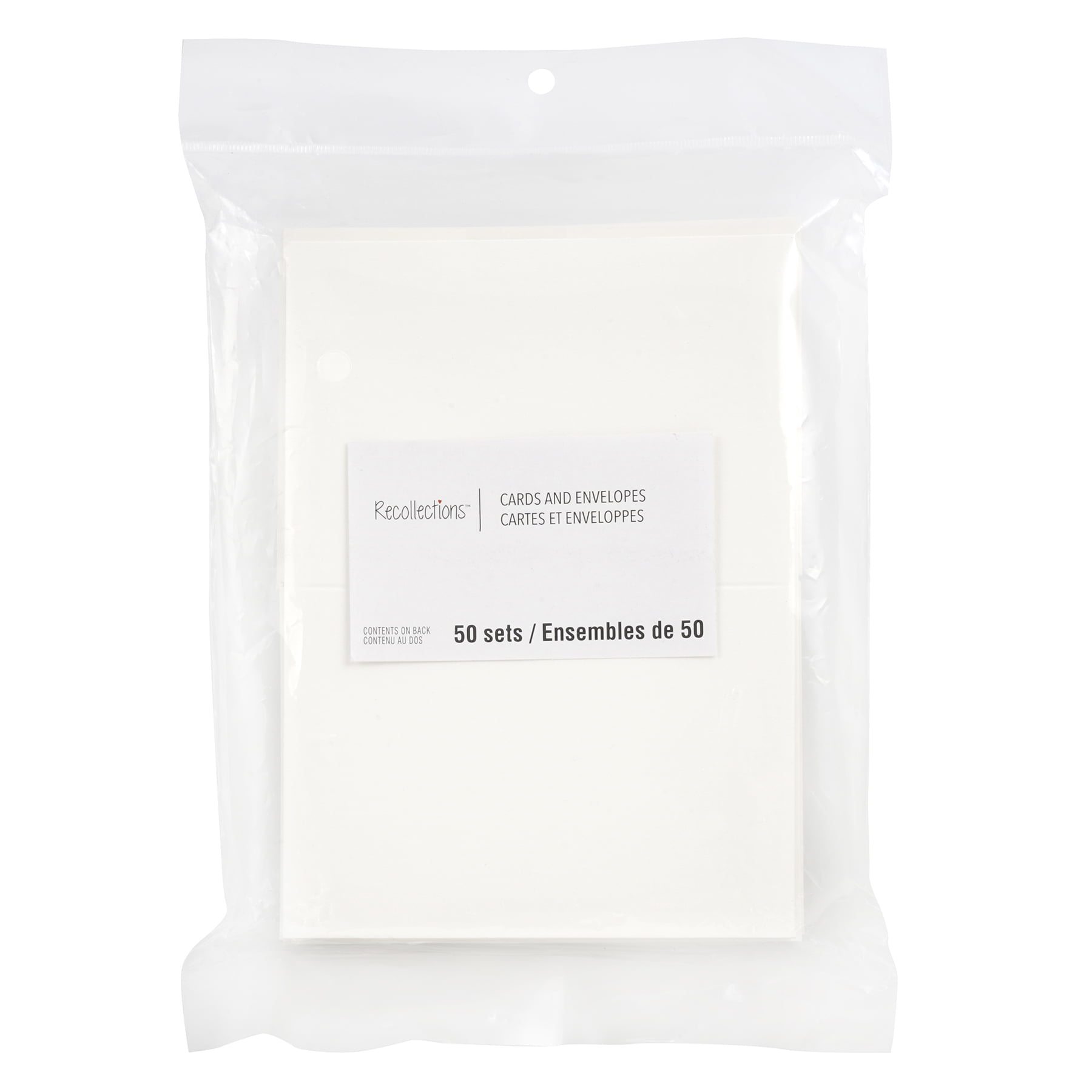 12 Packs: 50 ct. (600 total) 3.5" x 4.87" Ivory Folded Cards ...