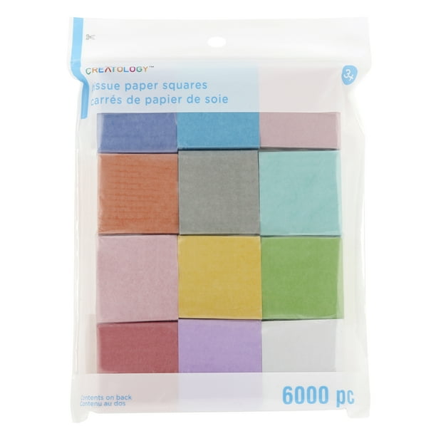 12 Packs: 6,000 ct. (72,000 total) Pastel Tissue Paper Square Pack by ...