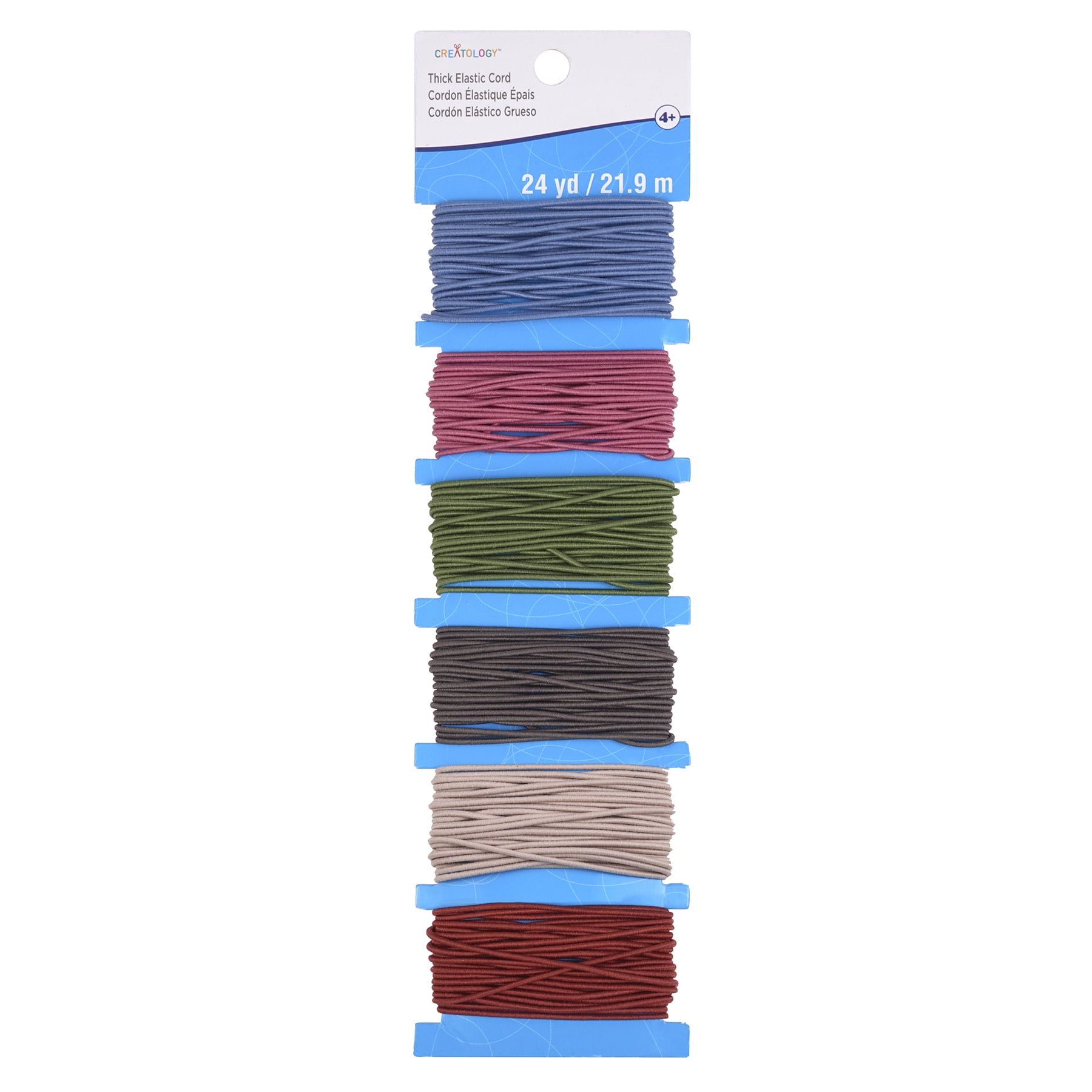 12 Packs: 6 ct. (72 total) Colorful Elastic Cord Pack by Creatology ...