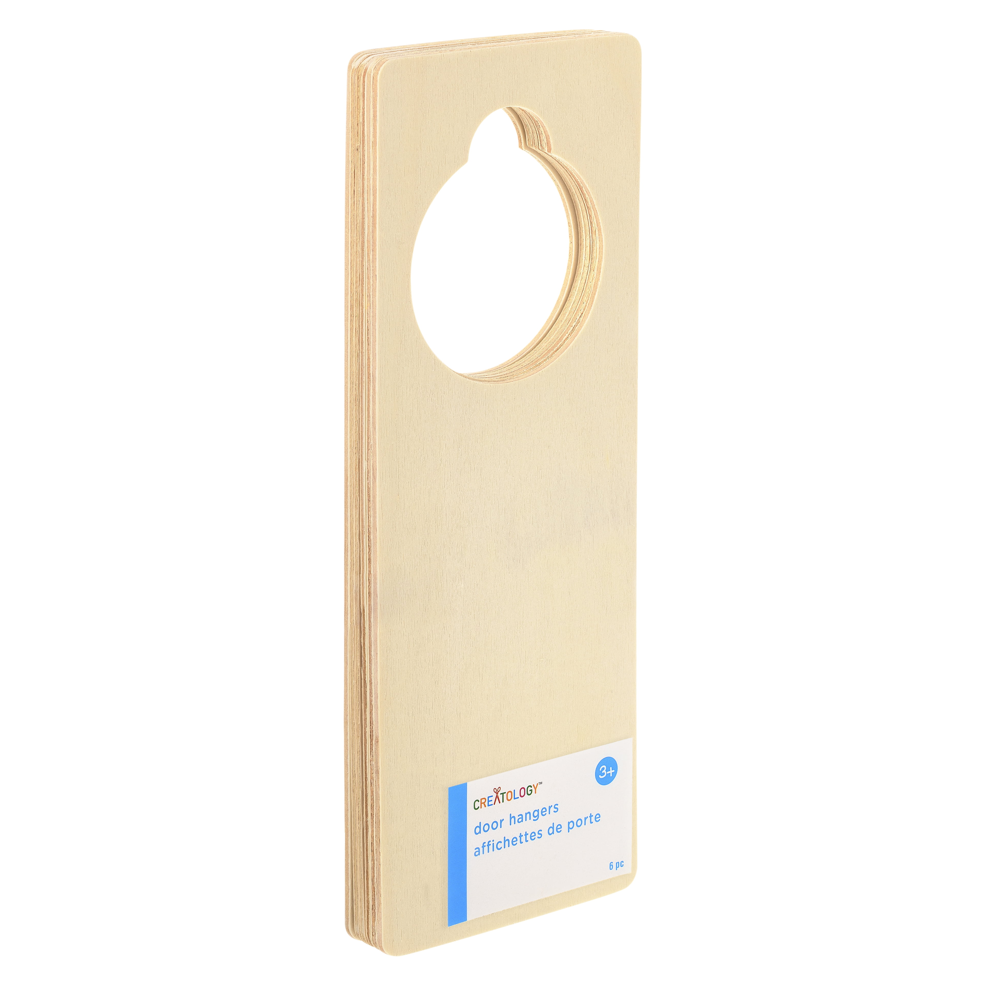 12 Packs: 6 ct. (72 total) Door Hangers Wood by Creatology - Walmart.com