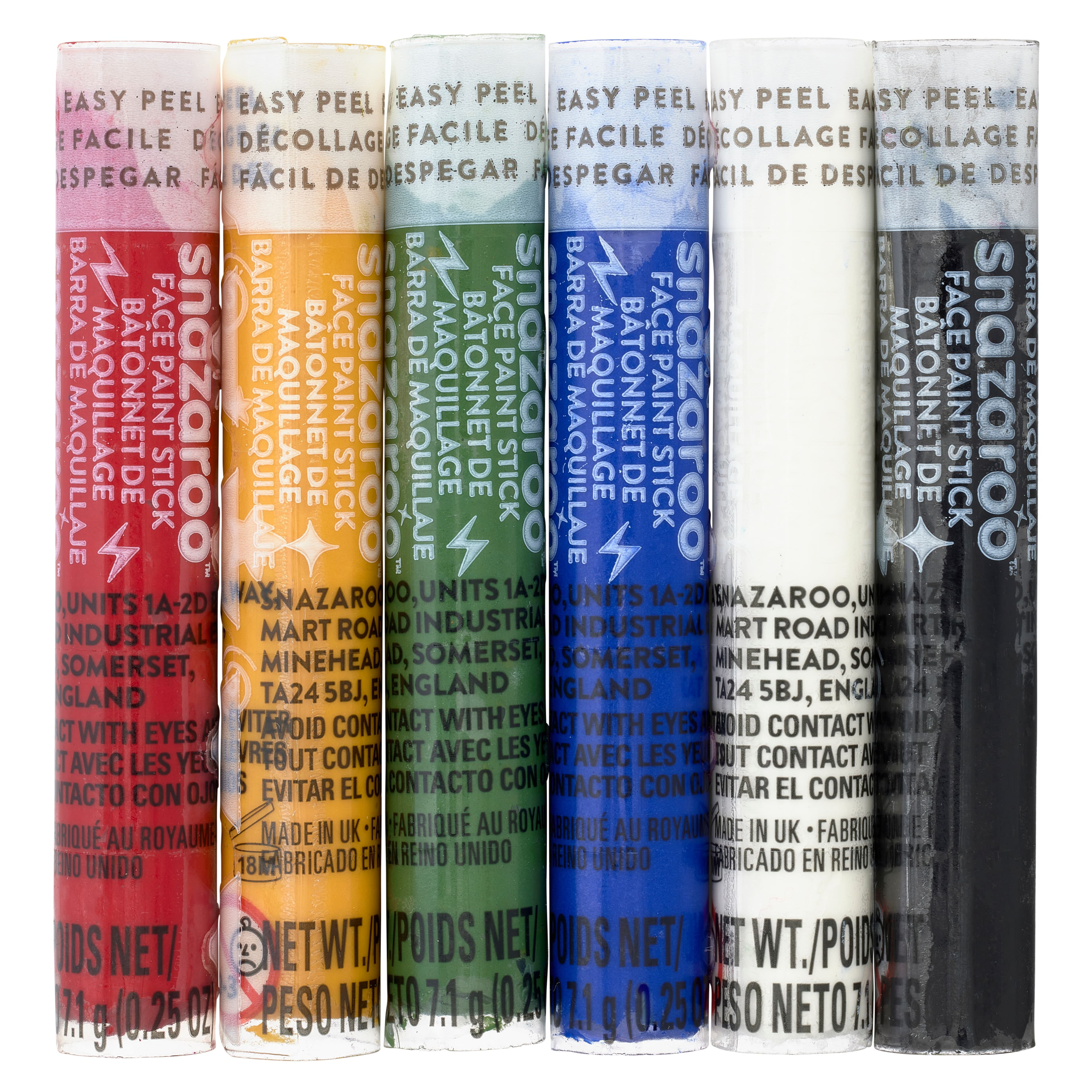 12 Packs: 6 ct. (72 total) Snazaroo™ Primary Face Painting Sticks ...