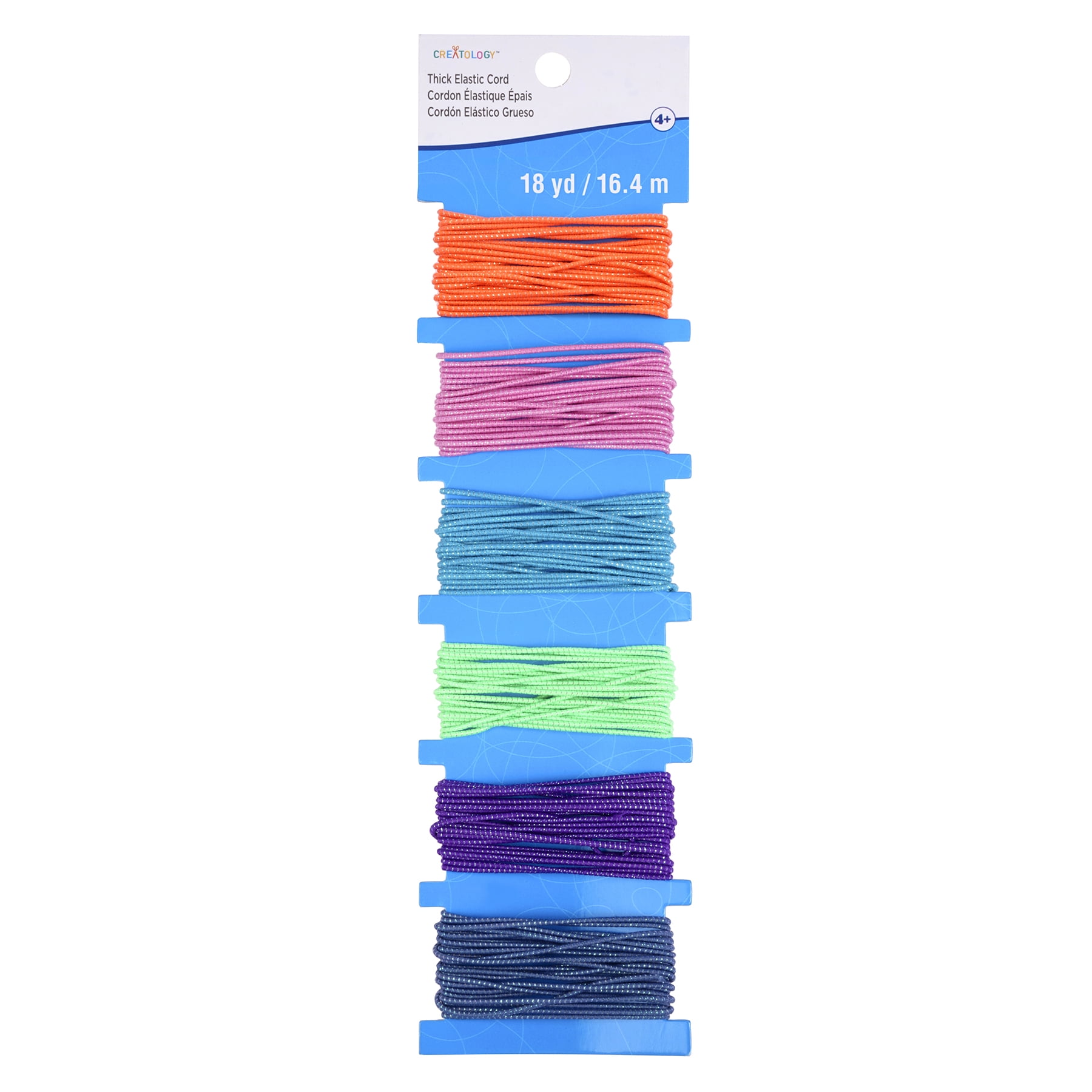 12 Packs: 6 ct. (72 total) Sparkle Elastic Cords by Creatology ...