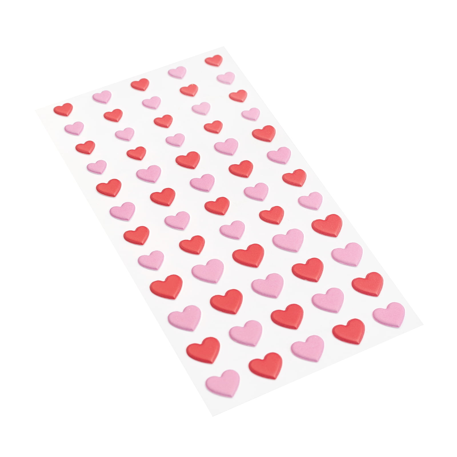 12 Packs: 60 ct. (720 total) Red & Pink Heart Puffy Stickers by ...
