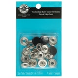 12 Packs: 7 ct. (84 total) Black Heavy Duty Snaps by Loops & Threads ...