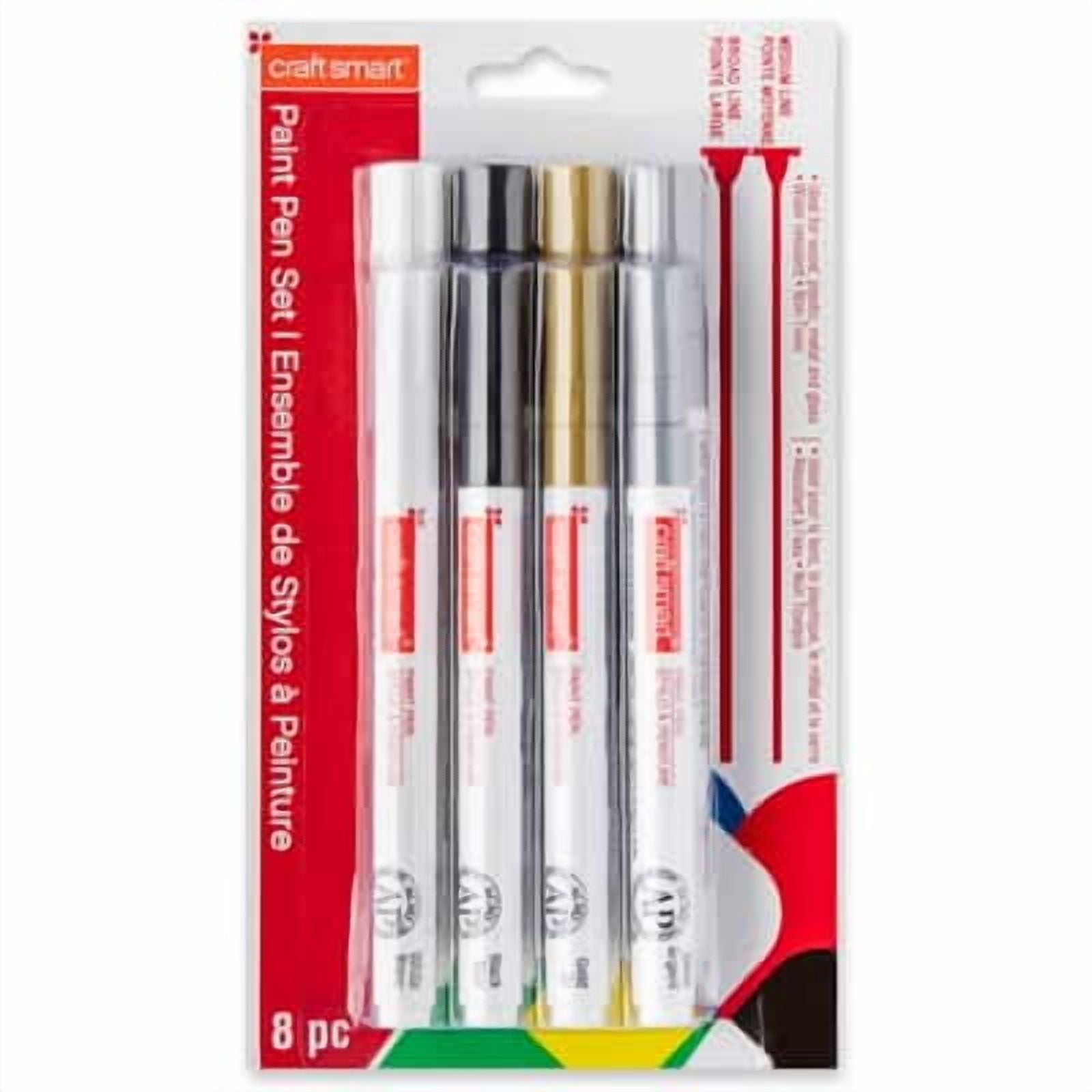 12 Packs: 8 ct. (96 total) Black Tie Paint Pen Set by Craft Smart ...