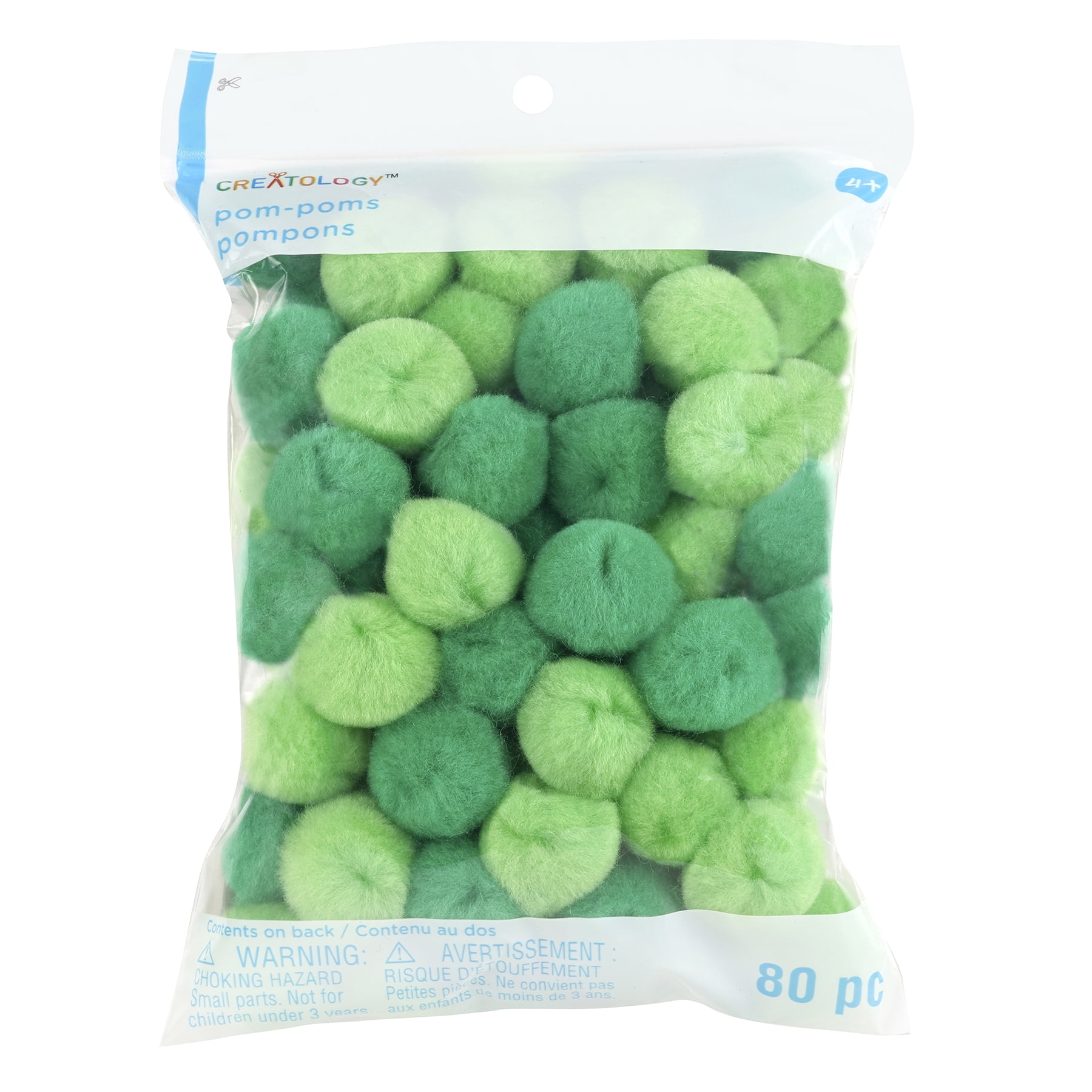 12 Packs: 80 ct. (960 total) 1" Green Pom Poms by Creatology™ - Walmart.com