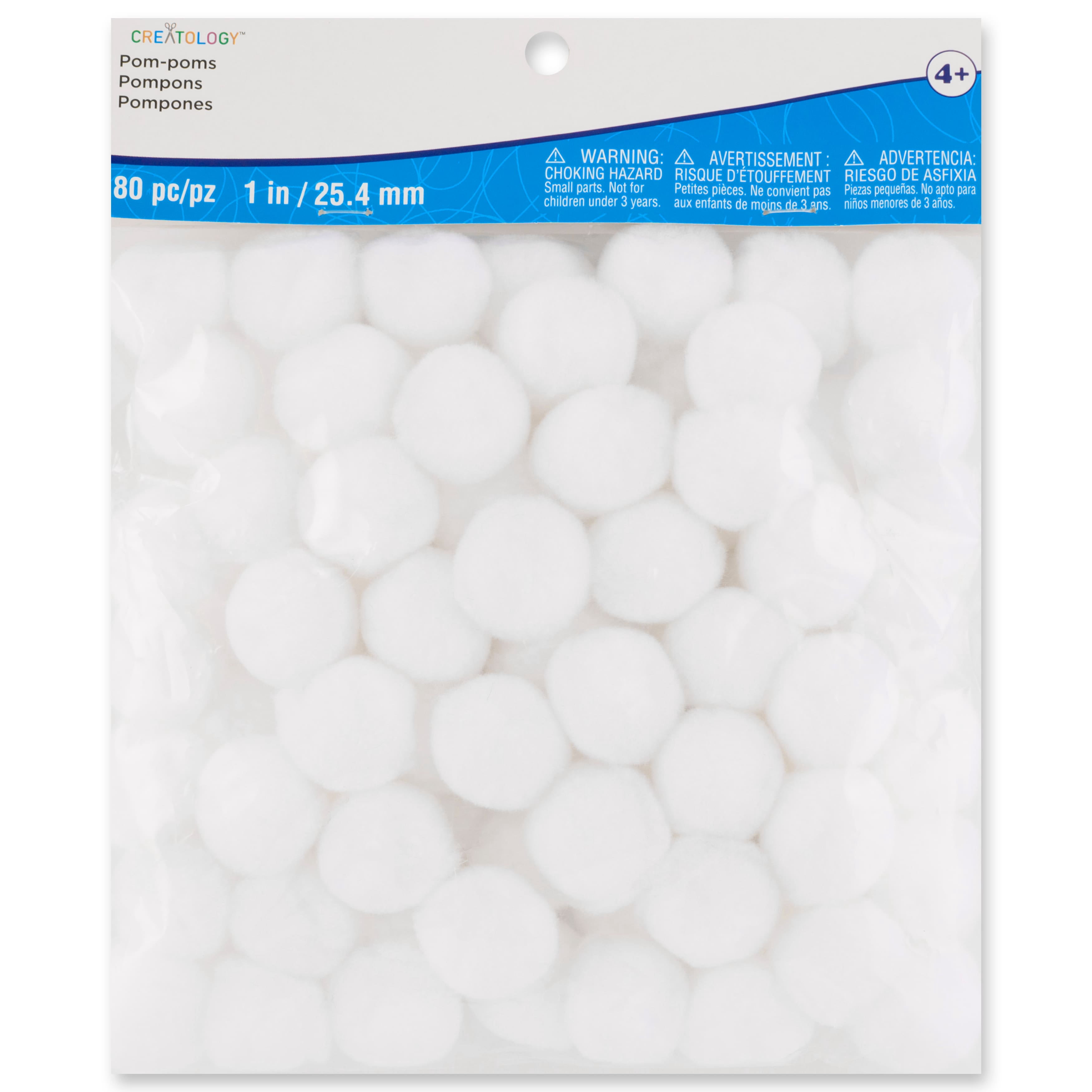 Creatology 1" Pom Poms, 12 Packs: 80 ct. (960 total) - Walmart.com