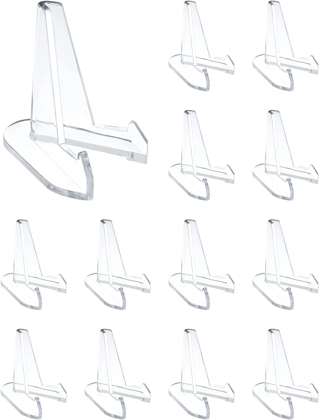 12 Packs Card Display Mini Clear Acrylic Easel Stands Coin Easel Holder ...