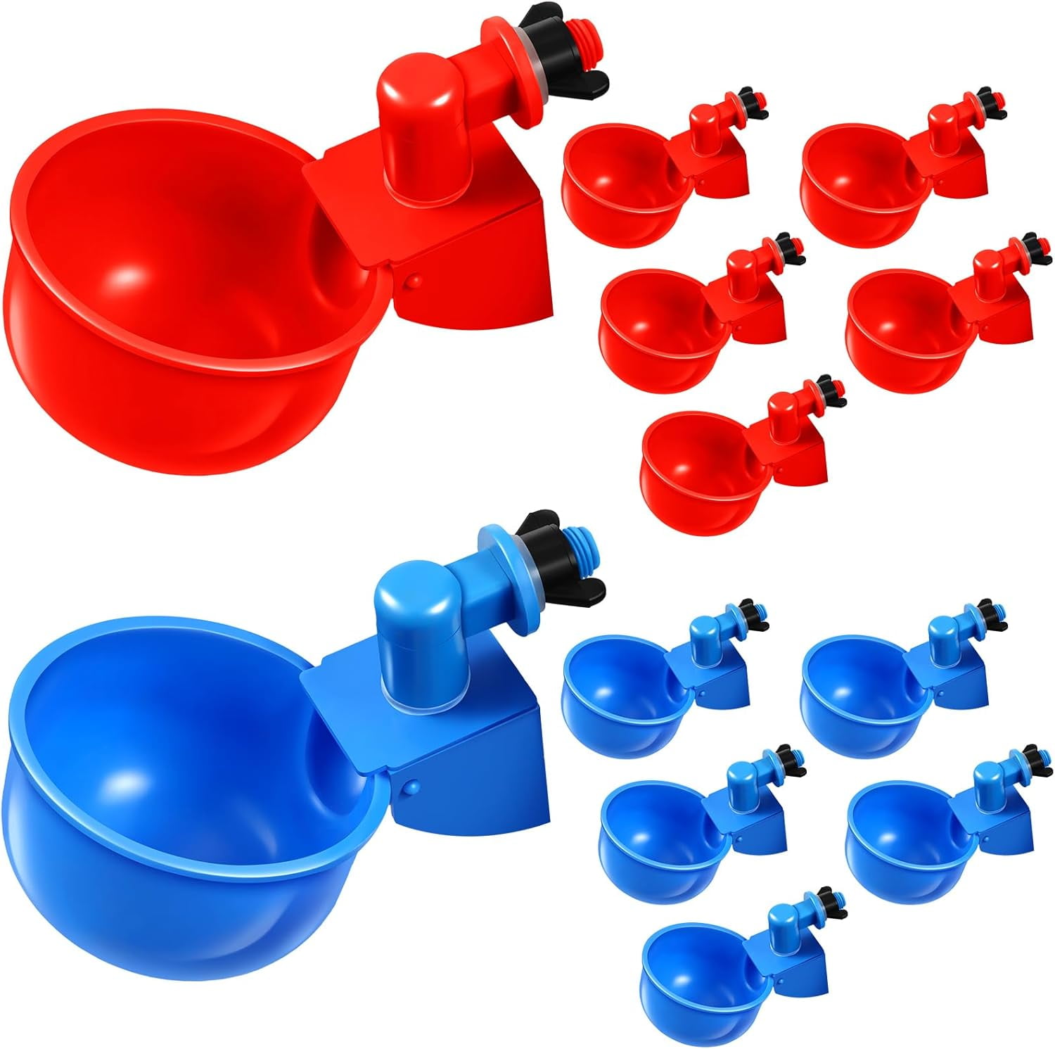 12 Packs Chicken Waterer Chicken Feeder, Automatic Waterer Kit for ...