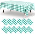 12 Packs Disposable Buffalo Tablecloth, 54 x 108 Inch Waterproof ...