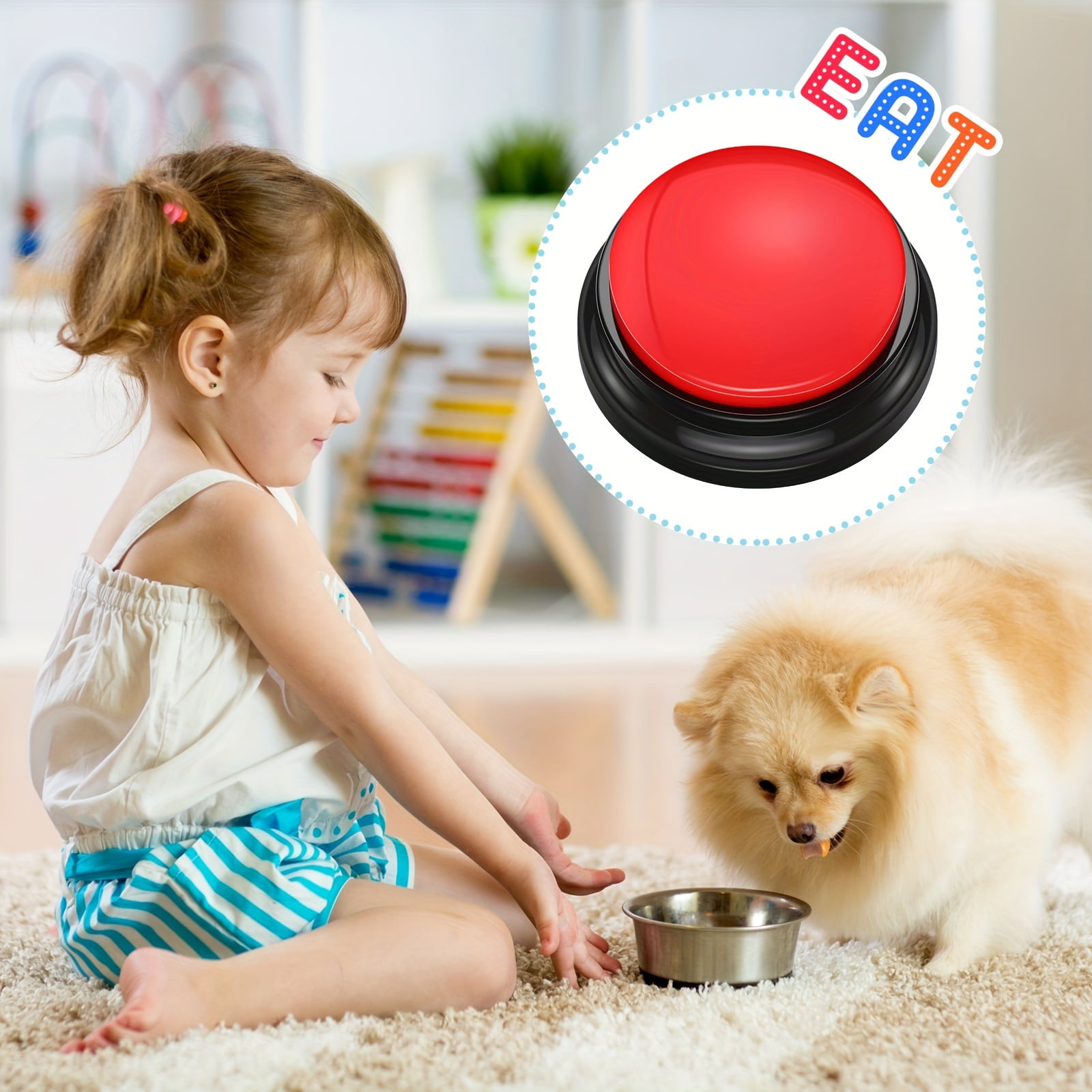 12 Packs Dog Buttons For Communication, Voice Recording Button Talking ...