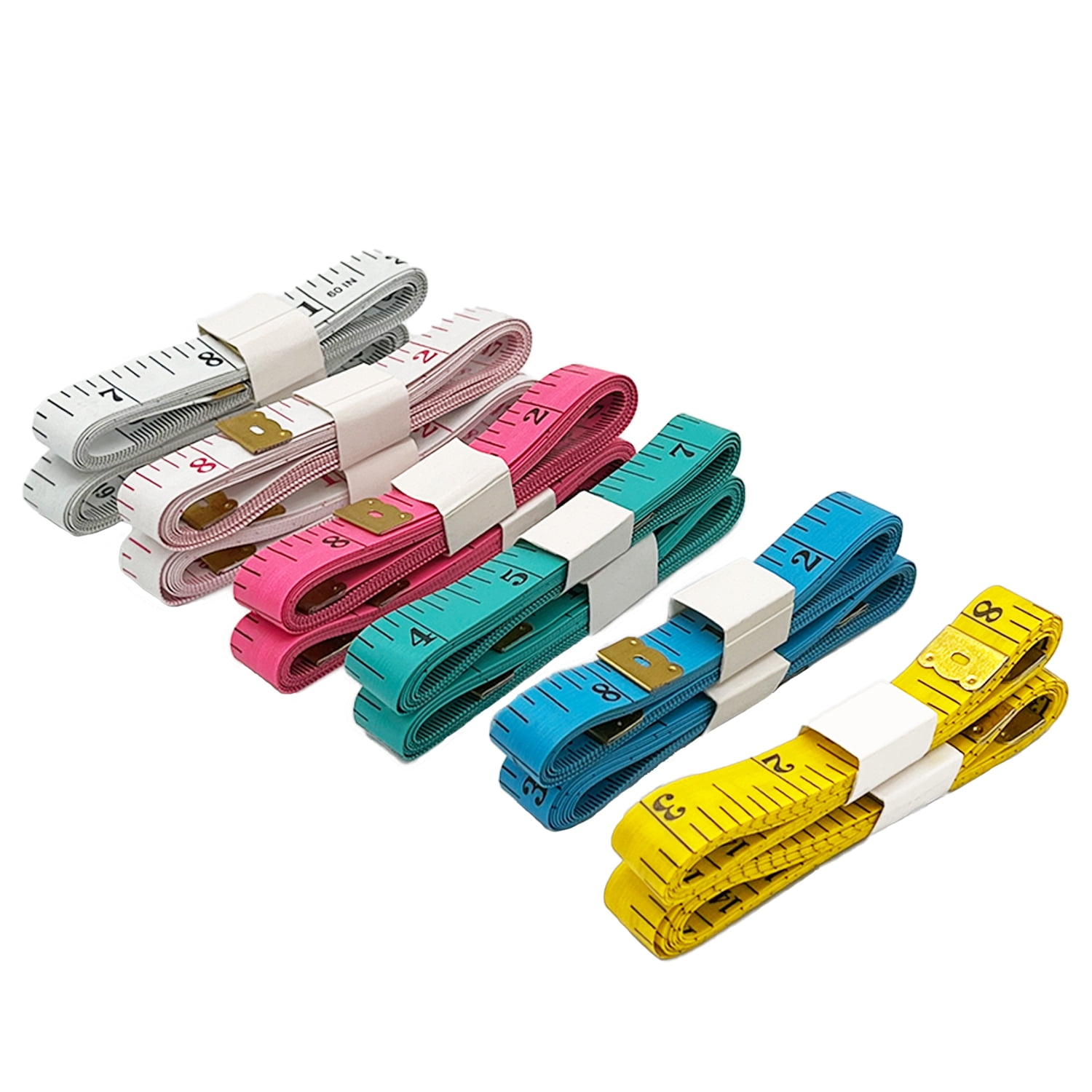 12 Packs Double Sided Tape Measure Body, Soft Measuring Tape Sewing ...