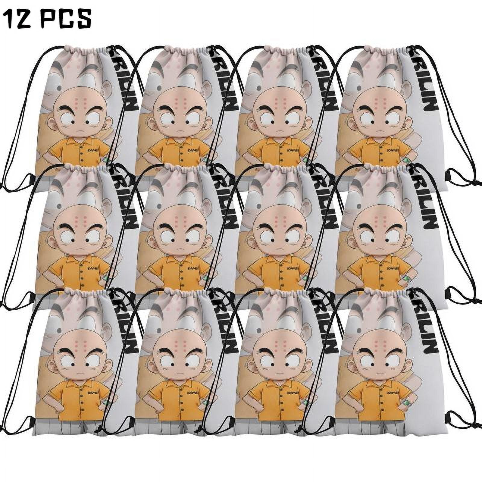 12 Packs Dragon Ball Anime Candy Drawstring Bag Drawstring Goodie Favor ...