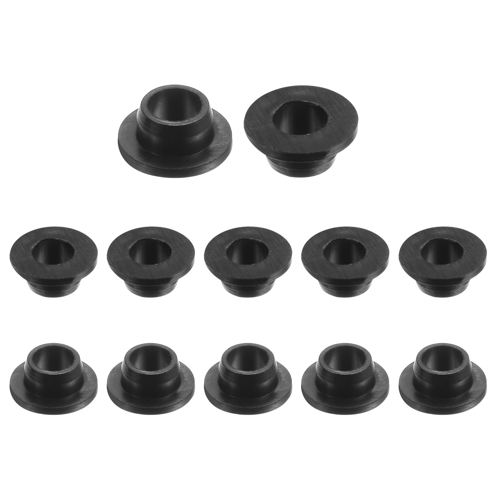 12 Packs Flanged Sleeve Bearings Plastic Bushings 4.2mm Bore x 6mm OD x ...