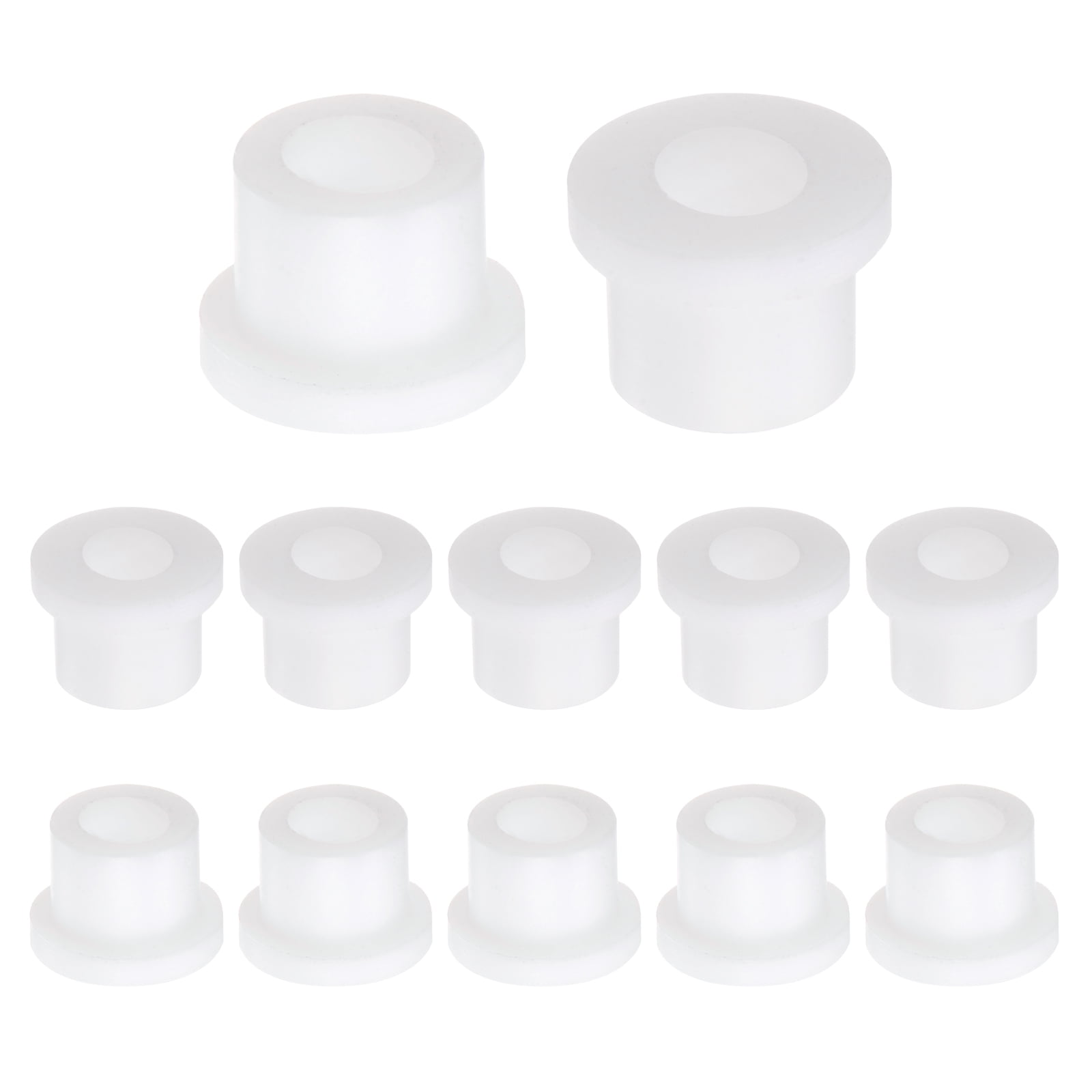 12 Packs Flanged Sleeve Bearings Plastic Bushings 4.2mm Bore x 7.05mm ...