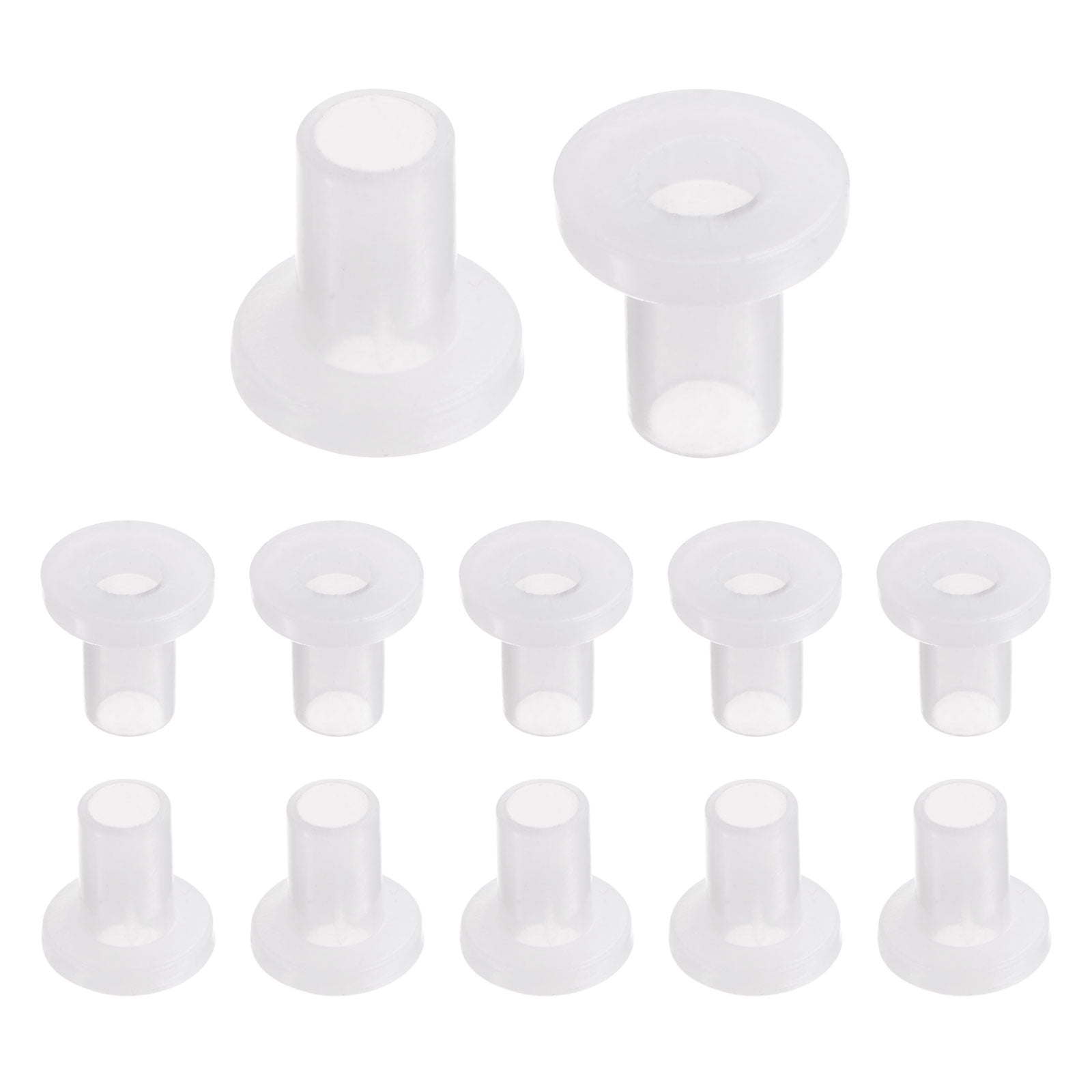 12 Packs Flanged Sleeve Bearings Plastic Bushings 4mm Bore x 5.5mm OD x ...