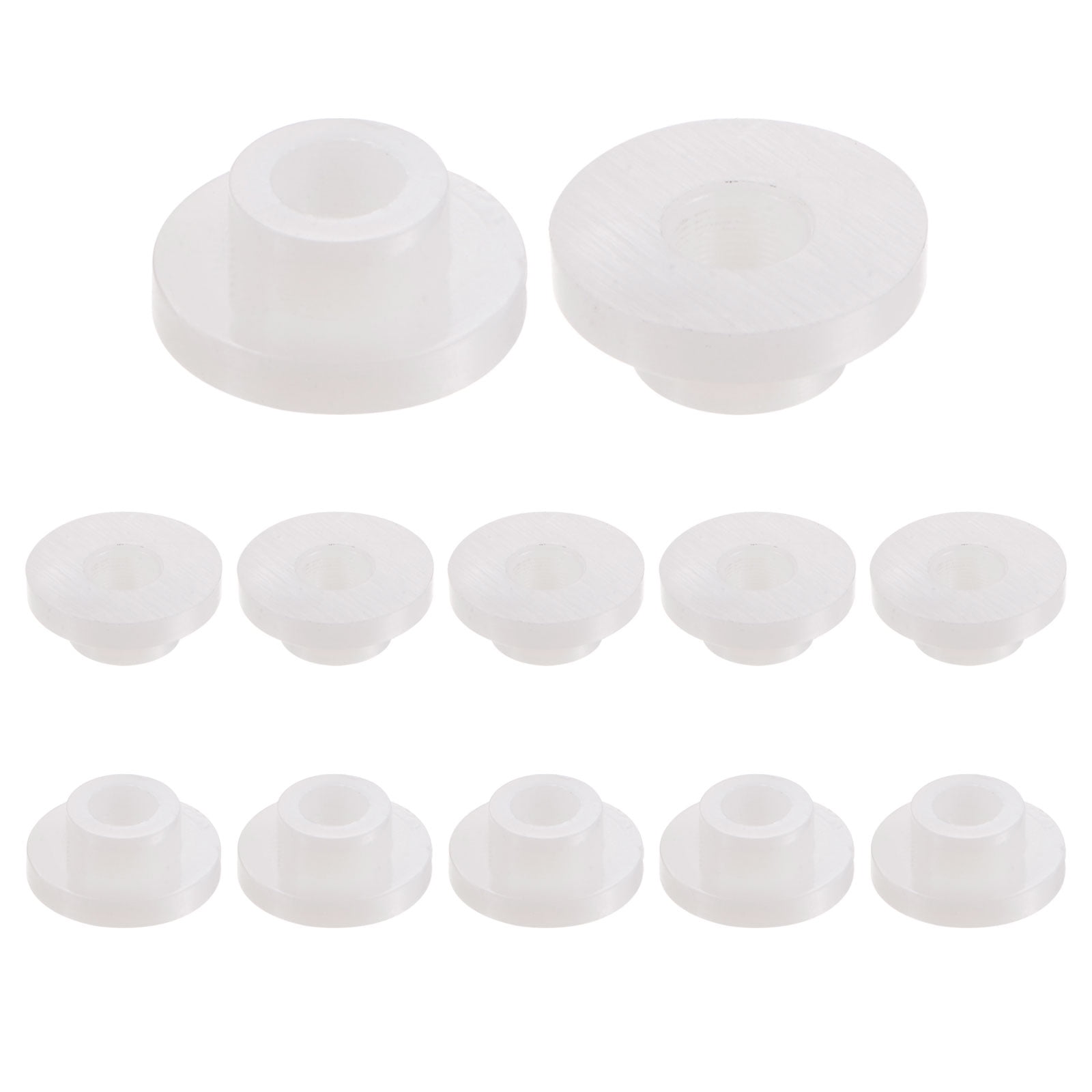 12 Packs Flanged Sleeve Bearings Plastic Bushings 4mm Bore x 7mm OD x ...