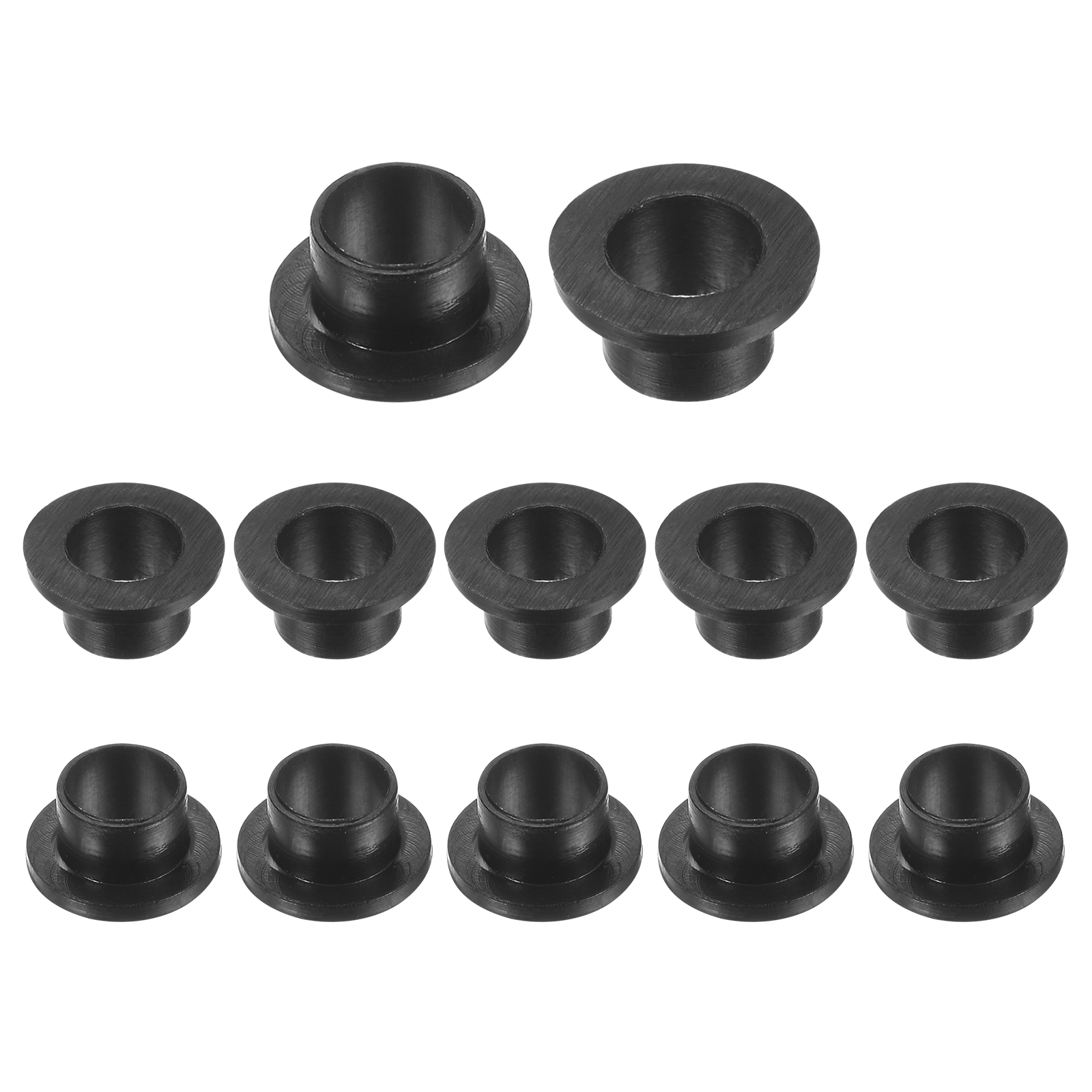 12 Packs Flanged Sleeve Bearings Plastic Bushings 5.1mm Bore x 6mm OD x ...