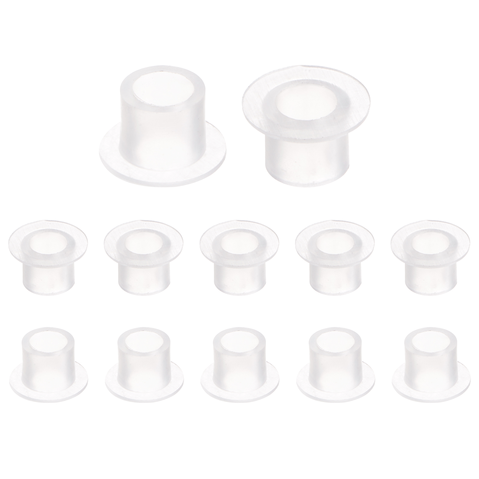 12 Packs Flanged Sleeve Bearings Plastic Bushings 5.6mm Bore x 8mm OD x ...