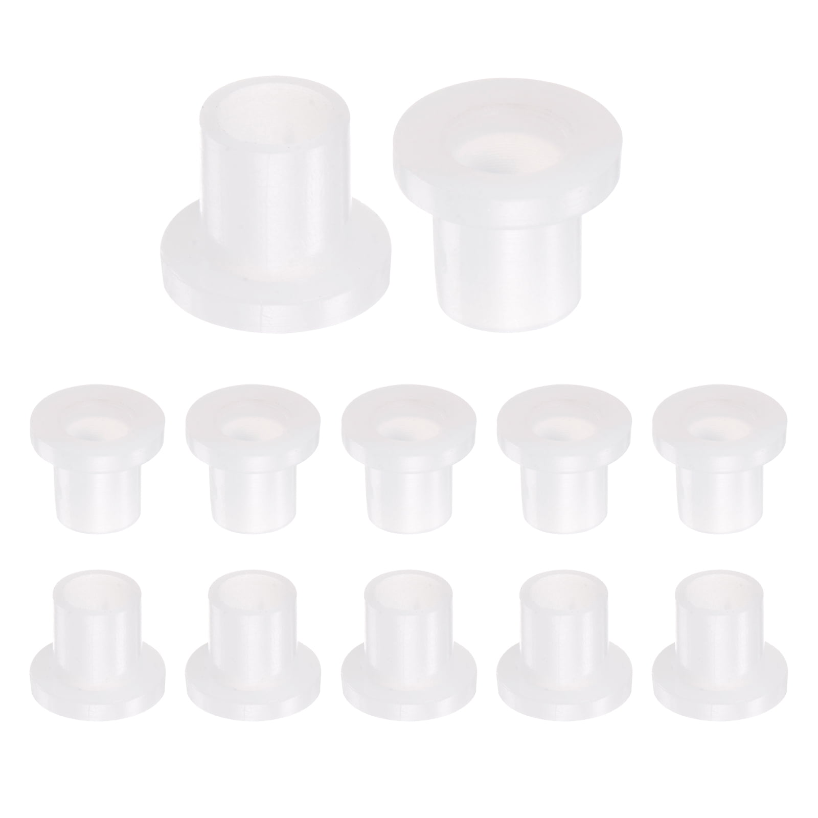 12 Packs Flanged Sleeve Bearings Plastic Bushings 5mm Bore x 6.6mm OD x ...