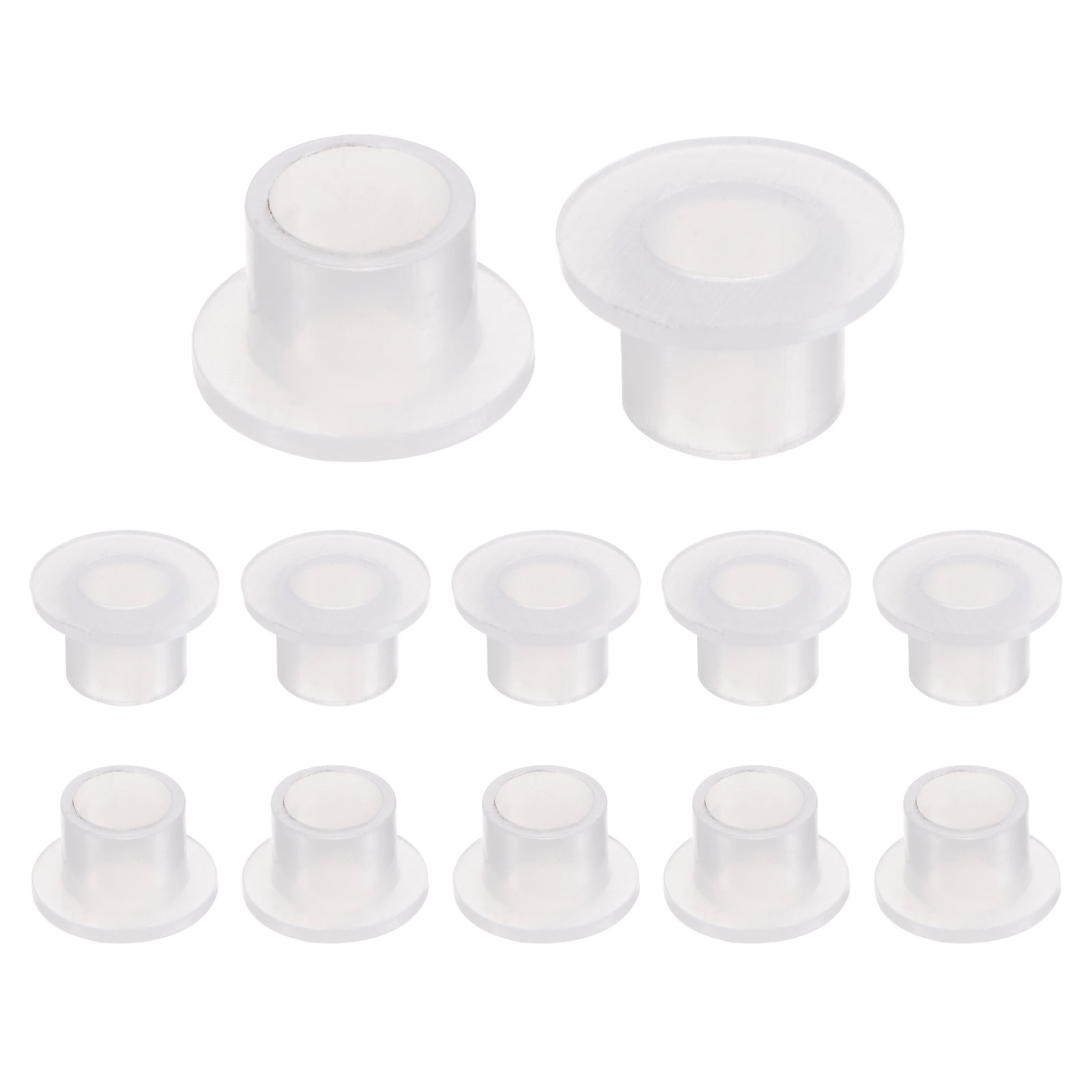 12 Packs Flanged Sleeve Bearings Plastic Bushings 6.1mm Bore x 8mm OD x ...