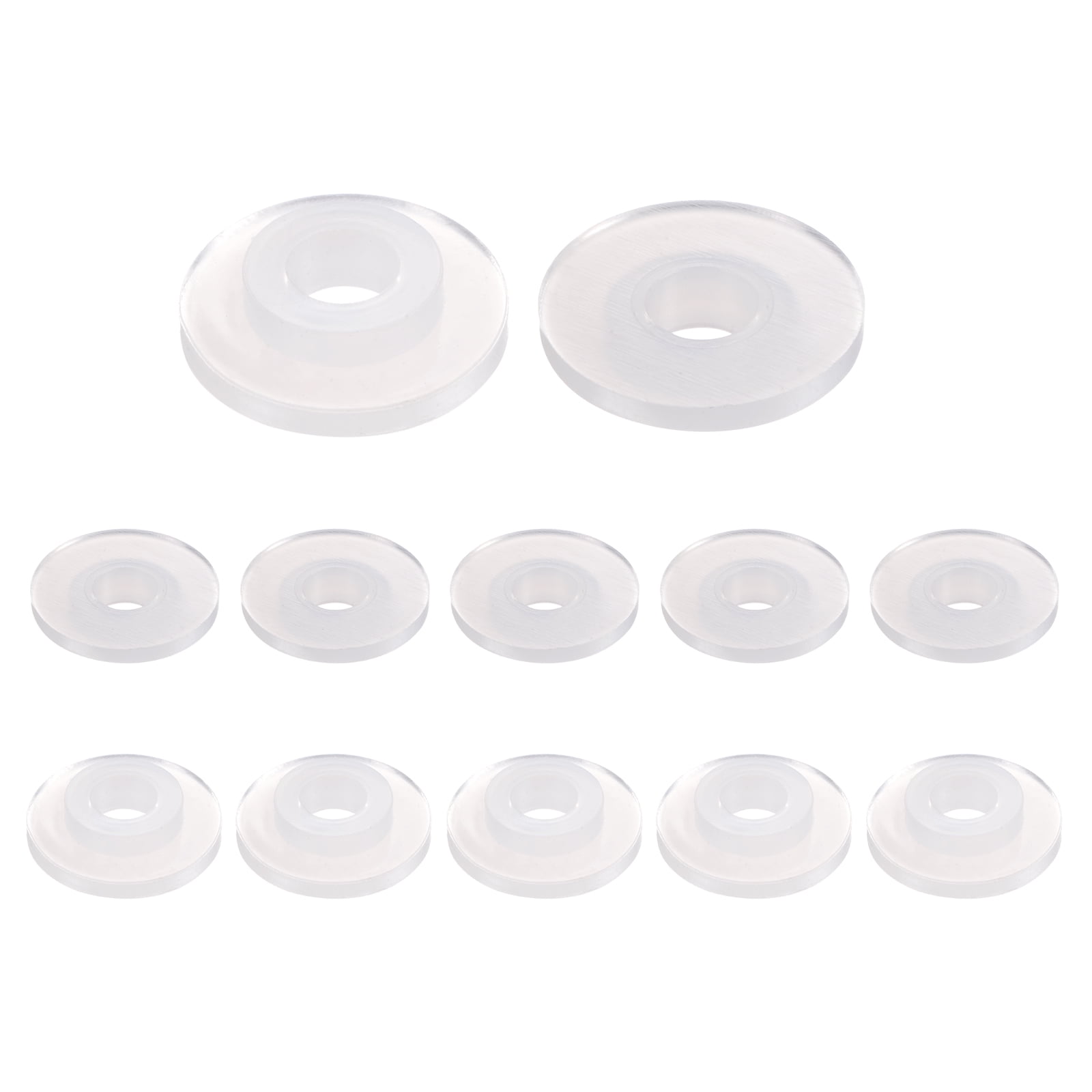 12 Packs Flanged Sleeve Bearings Plastic Bushings 6.2mm Bore x 11.16mm ...
