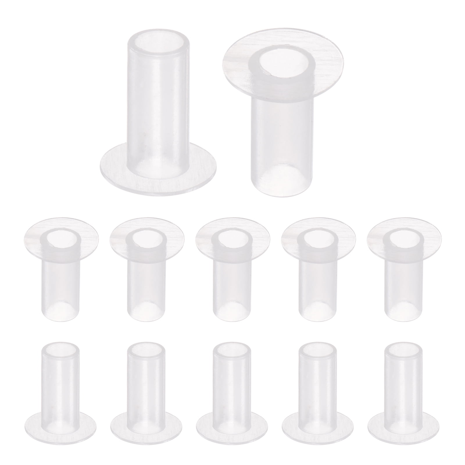12 Packs Flanged Sleeve Bearings Plastic Bushings 6.2mm Bore x 8.04mm ...