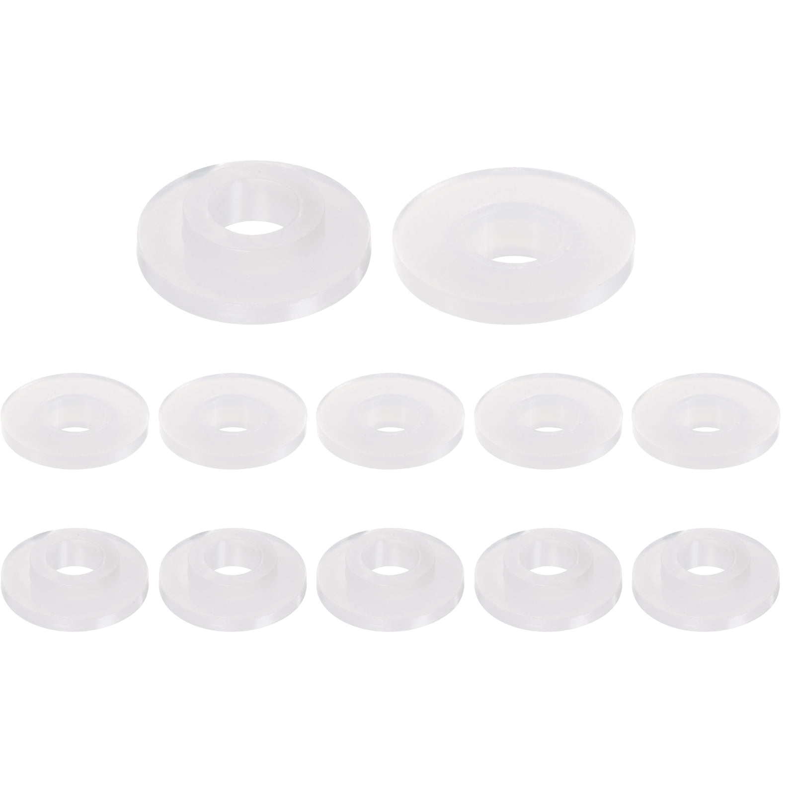 12 Packs Flanged Sleeve Bearings Plastic Bushings 6.8mm Bore x 11mm OD ...