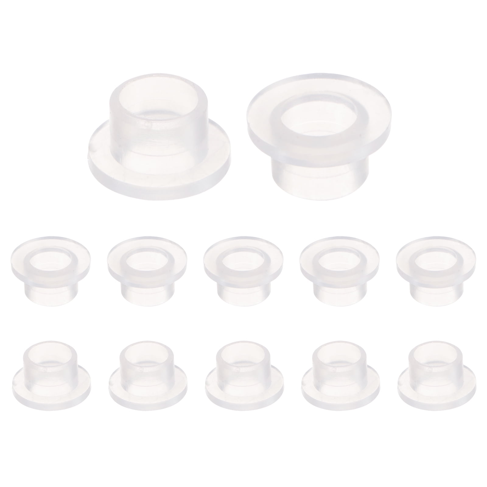 12 Packs Flanged Sleeve Bearings Plastic Bushings 6mm Bore x 7.7mm OD x ...