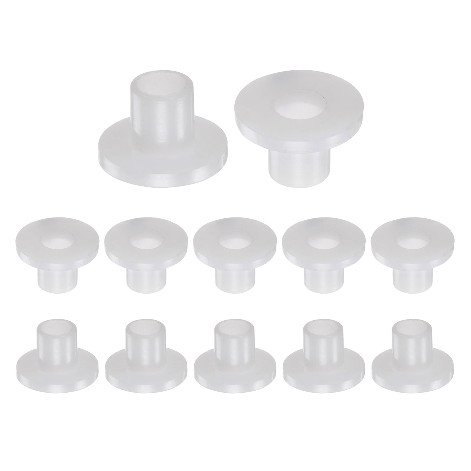 12 Packs Flanged Sleeve Bearings Plastic Bushings 6mm Bore x 8mm OD x ...