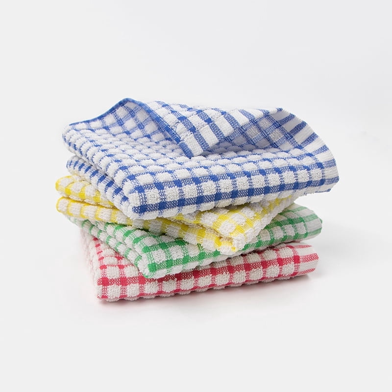 12 Packs Kitchen Dishcloths, 12 x 12 Inches Super Soft and Absorbent ...