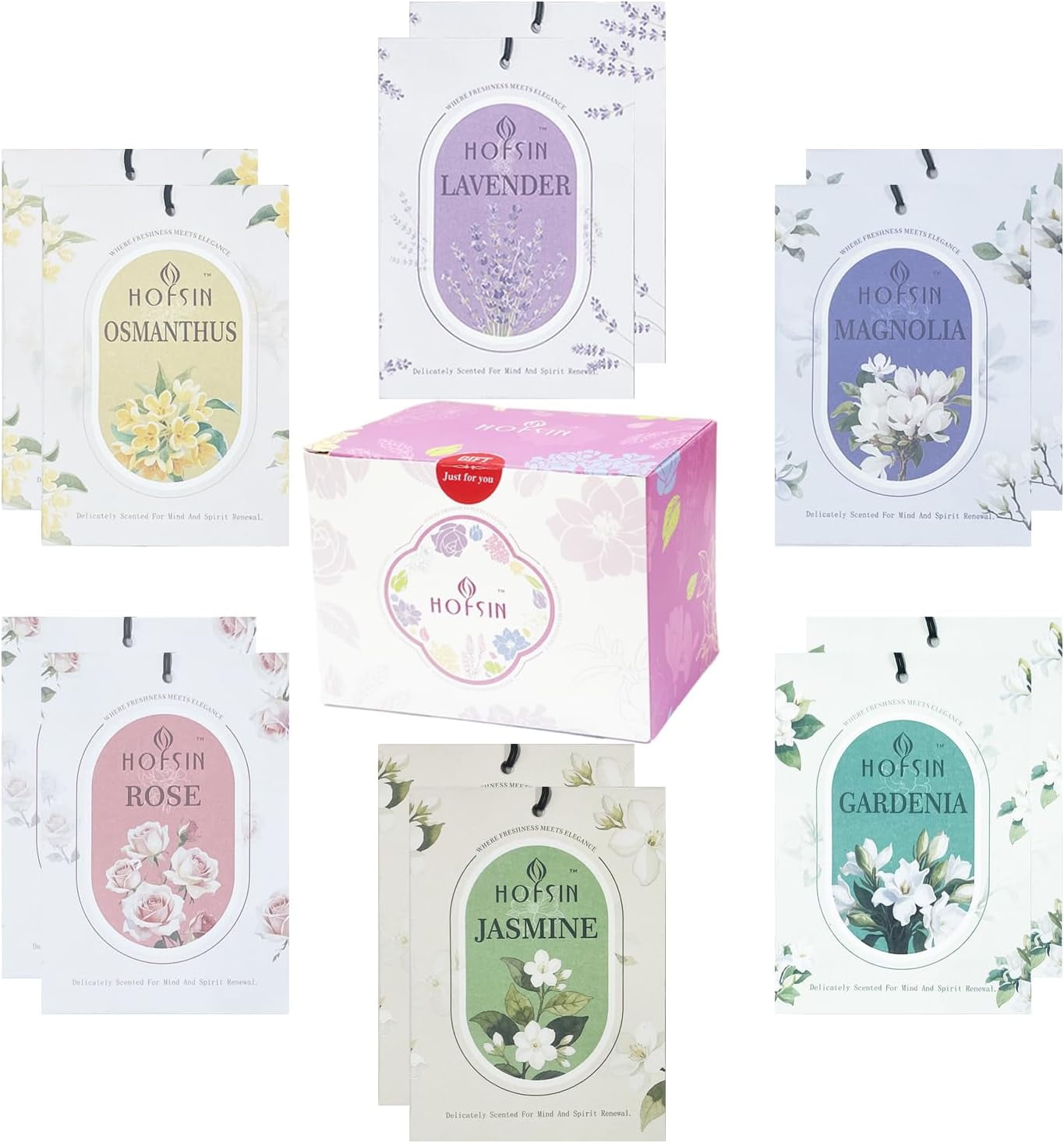 12 Packs Lavender Scented Sachets Air Freshener for Drawer and Closet ...