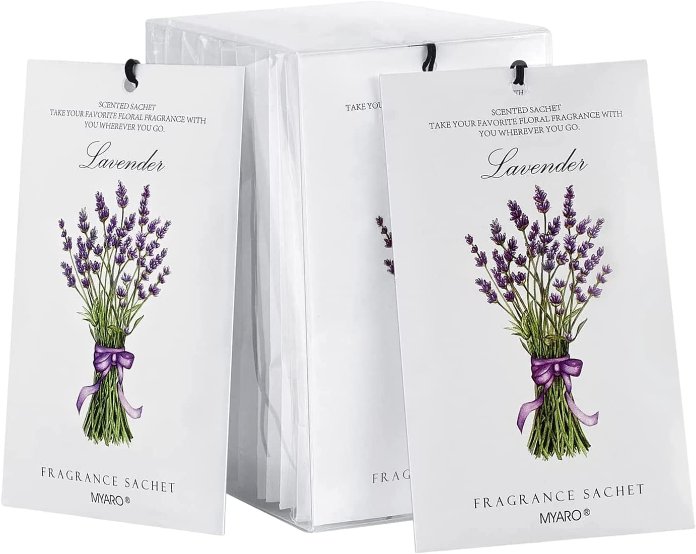 12 Packs Lavender Scented Sachets Air Freshener for Drawer and Closet ...