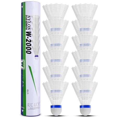 Kevenz 12-Pack Goose Feather Badminton Shuttlecocks, High Stability and ...