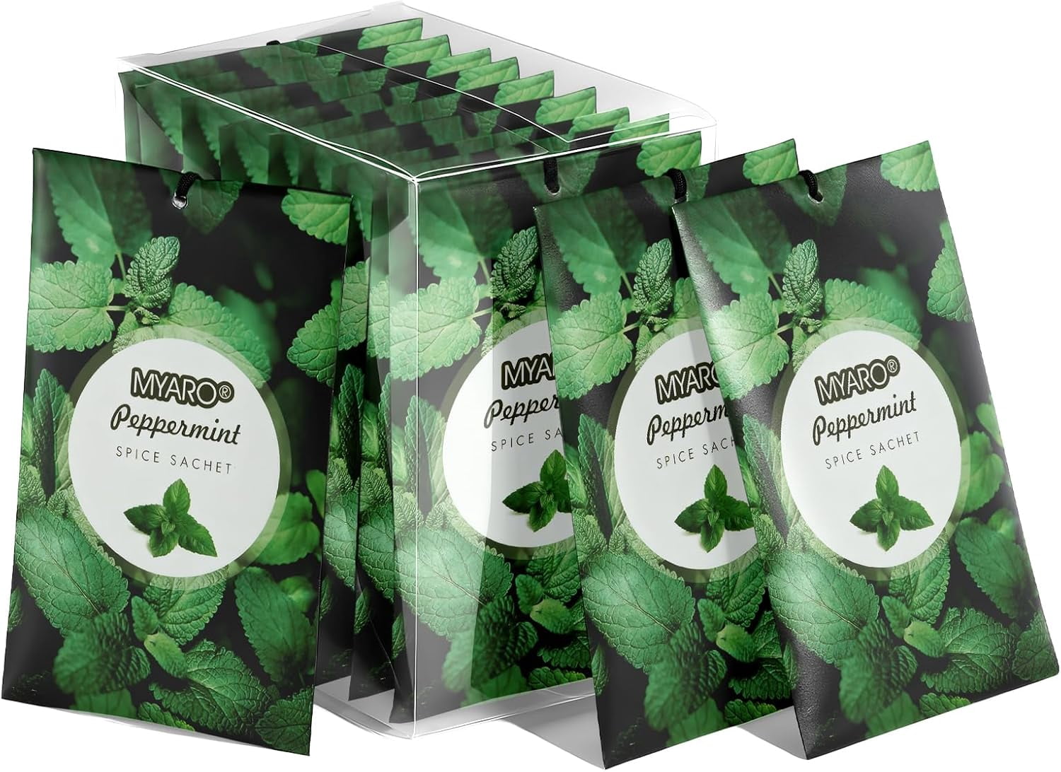 12 Packs Peppermint Potpourri Bags Sachets for Drawer and Closet, Long ...