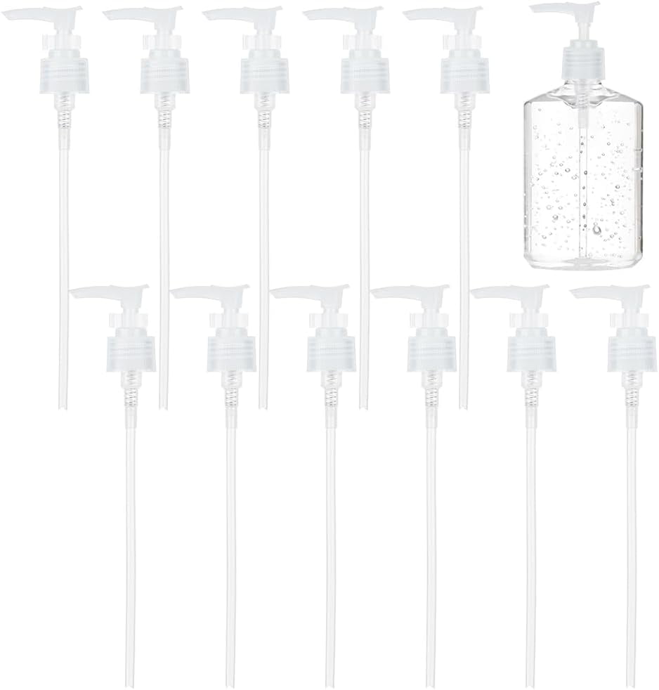 12 Packs Plastic Replacement Pumps 24-410 Thread/Neck Locking Clear ...