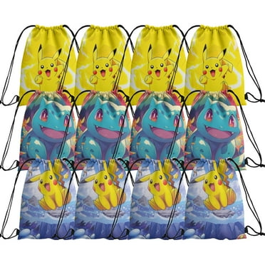 12 PCS Party Favor Candy Bags for Pokemon Pikachu Themed Birthday ...