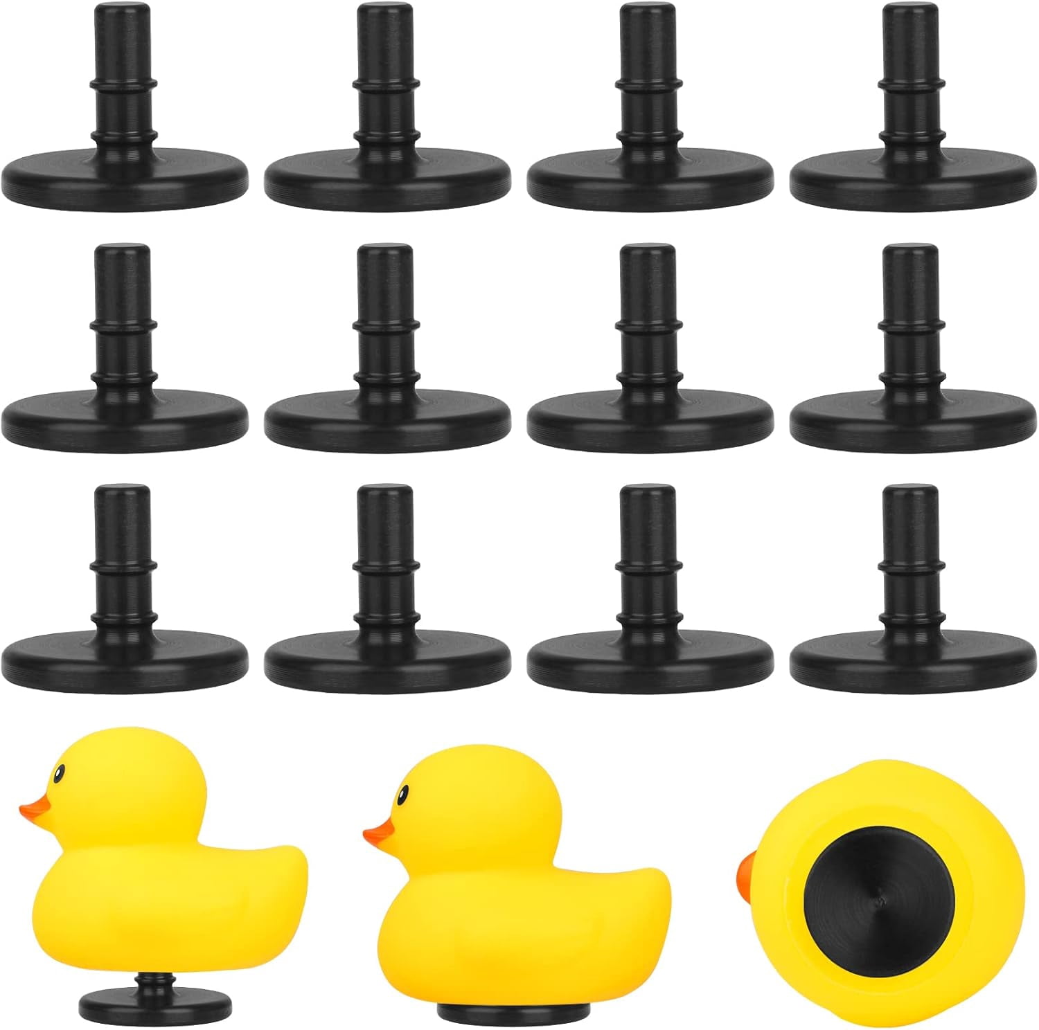 12 Packs Rubber Duck Mount Jeep Duck Holder Plastic Duck Plug Holder ...