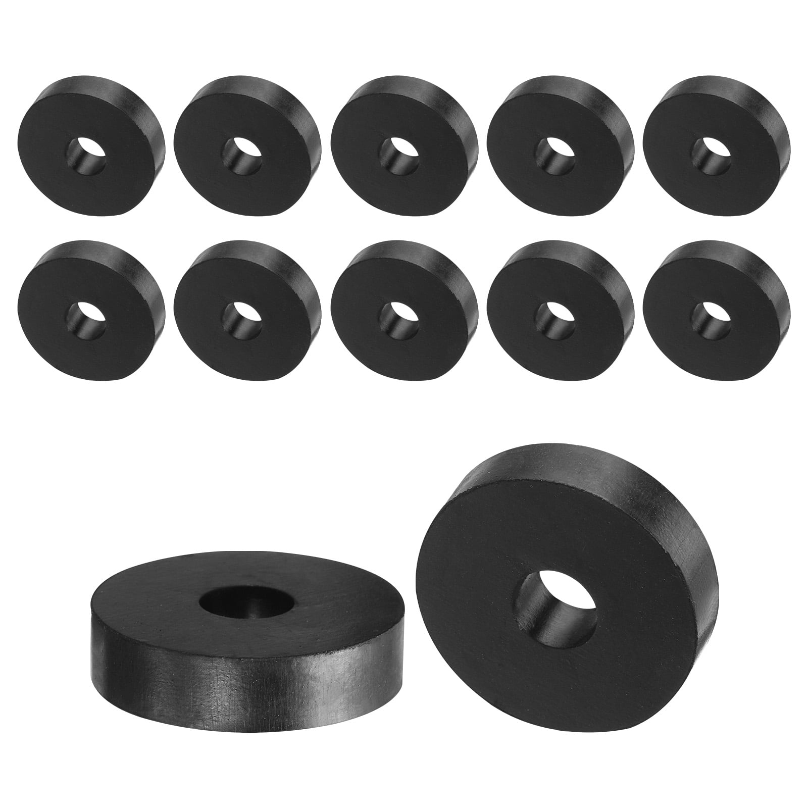 12 Packs Rubber Spacers 40mm OD, 12mm ID, 10mm Height Round Anti ...