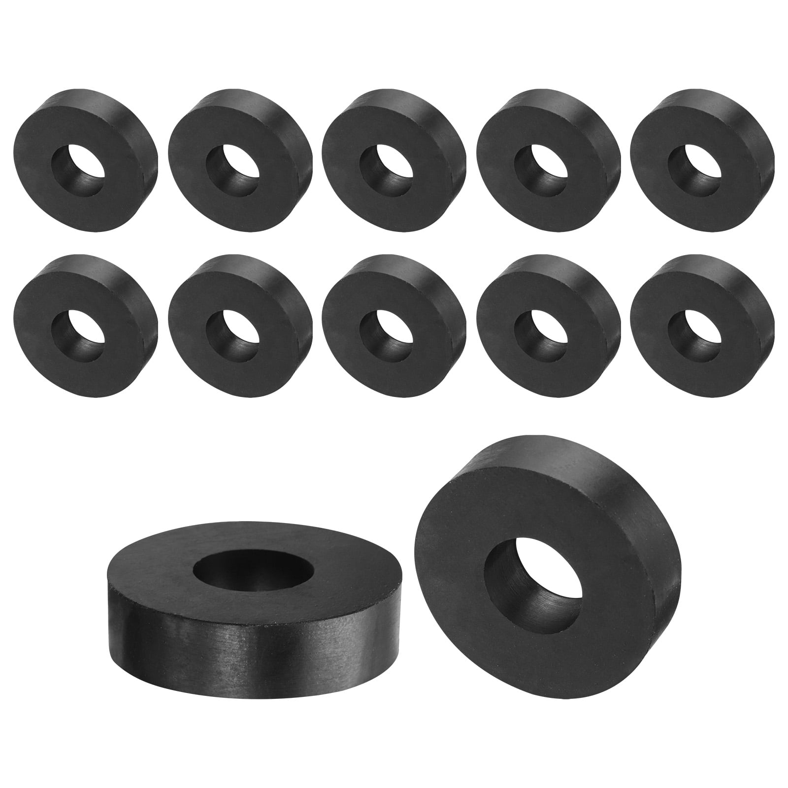 12 Packs Rubber Spacers 40mm OD, 16mm ID, 10mm Height Round Anti ...