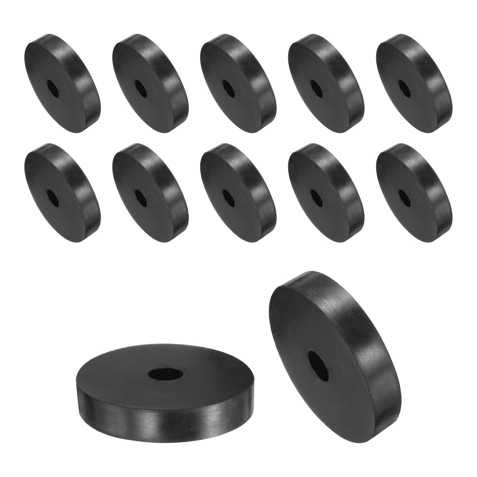 12 Packs Rubber Spacers 50mm OD, 10mm ID, 10mm Height Round Anti ...