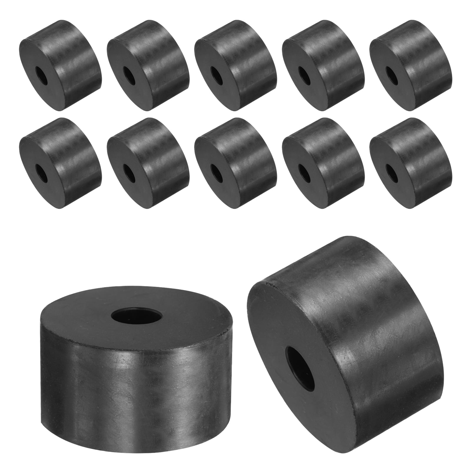 12 Packs Rubber Spacers 50mm OD, 10mm ID, 30mm Height Round Anti ...