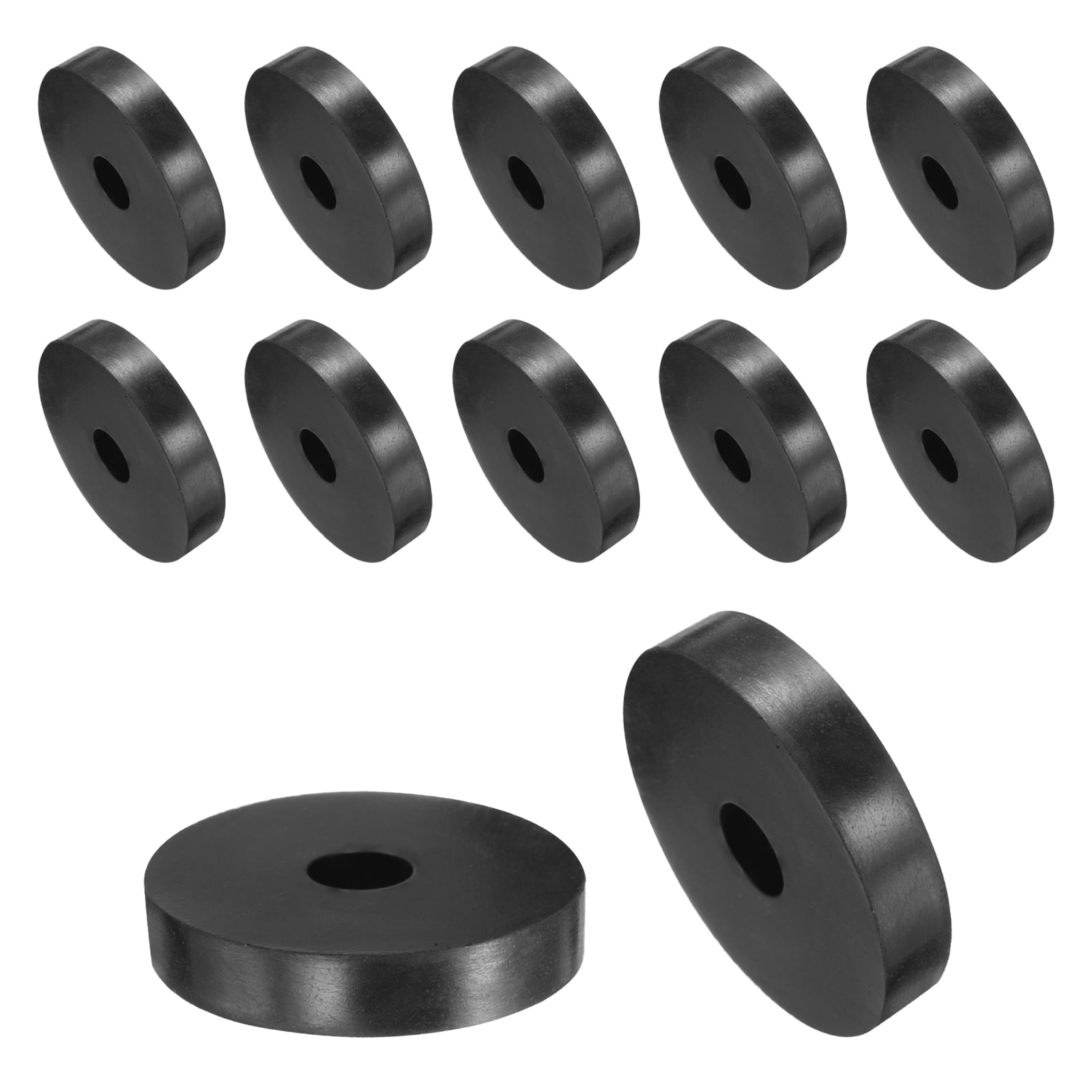 12 Packs Rubber Spacers 50mm OD, 14mm ID, 10mm Height Round Anti ...
