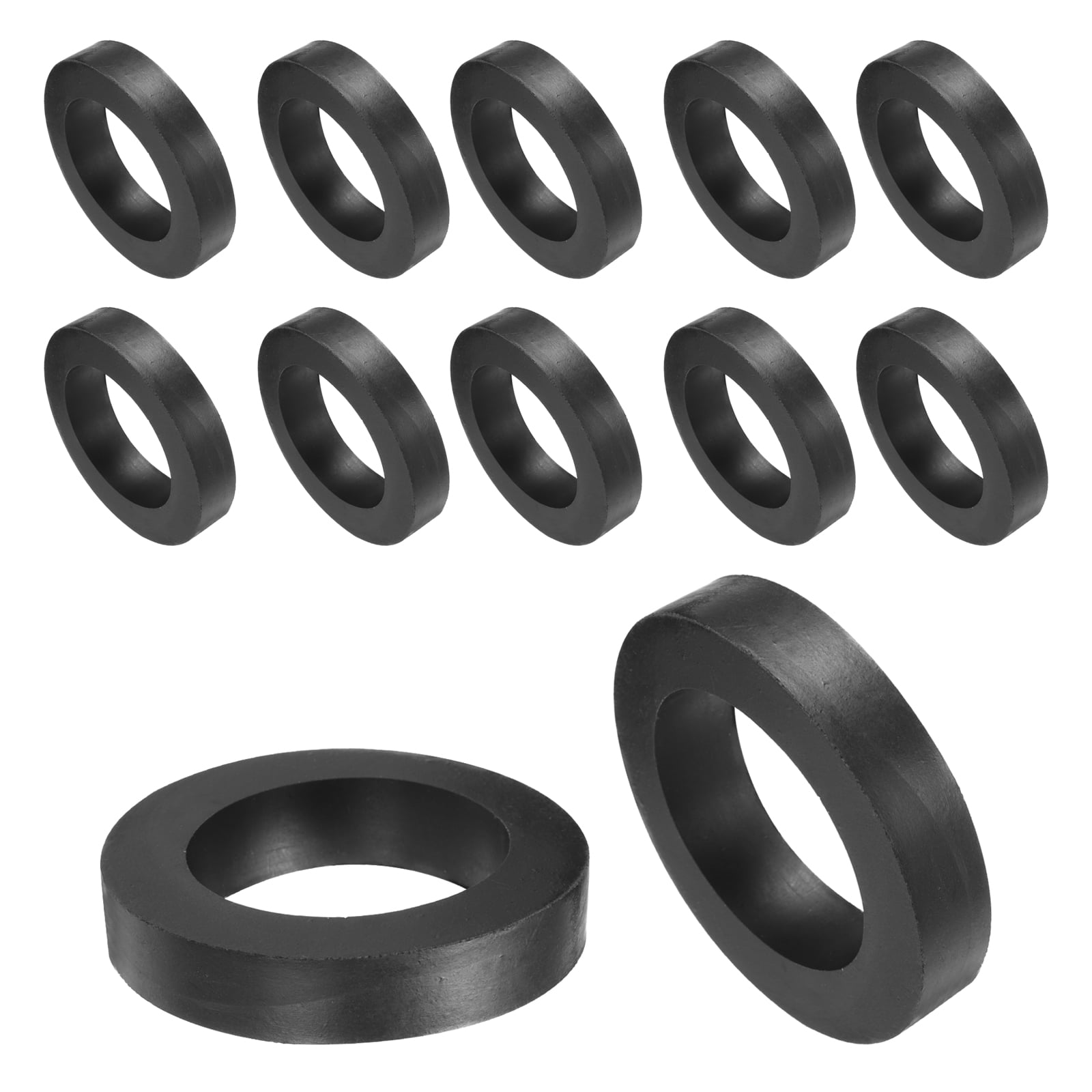 12 Packs Rubber Spacers 50mm OD, 33mm ID, 10mm Height Round Anti ...