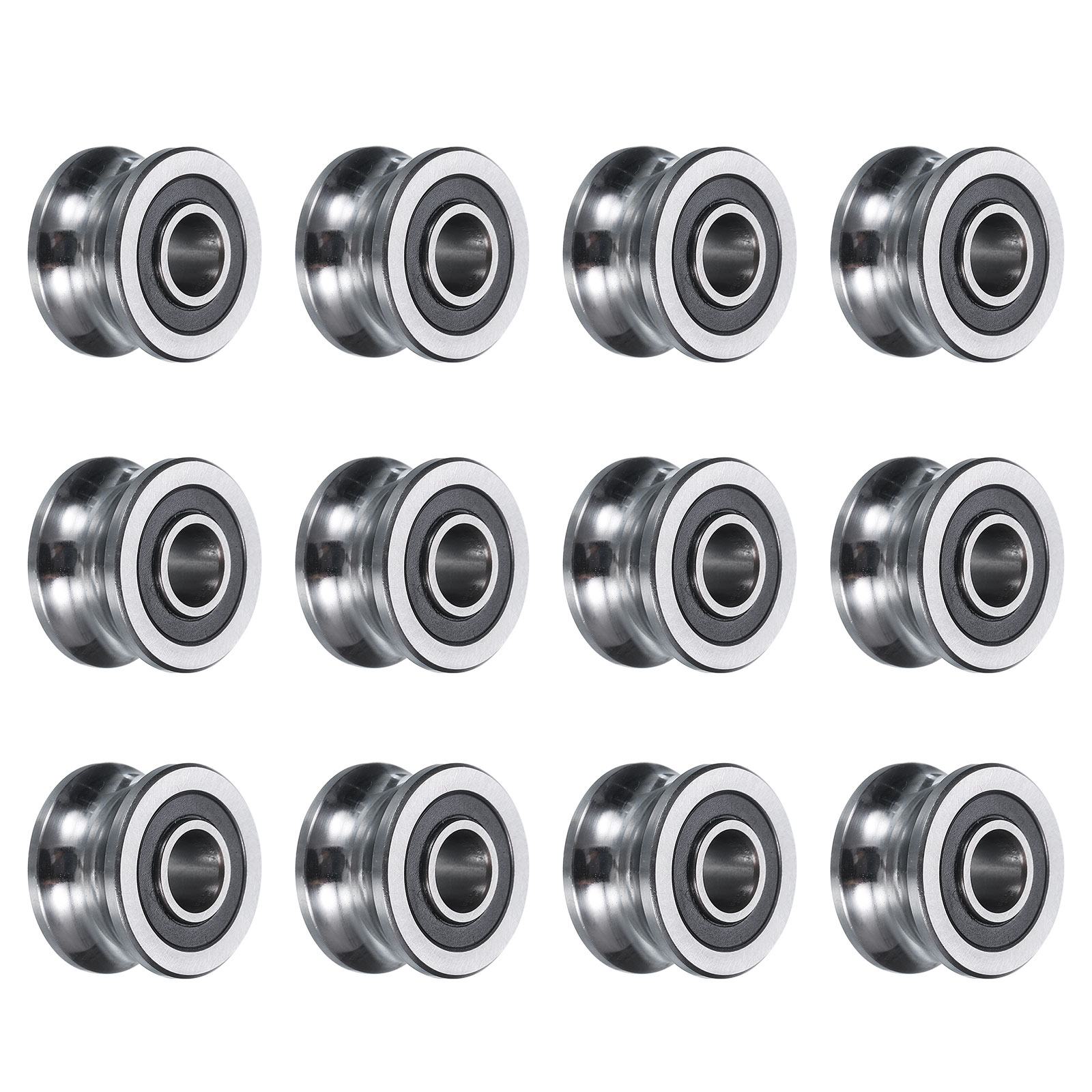 12 Packs SG22 U Groove Track Guide Bearing 8x22.5x14.5mm U Groove ...
